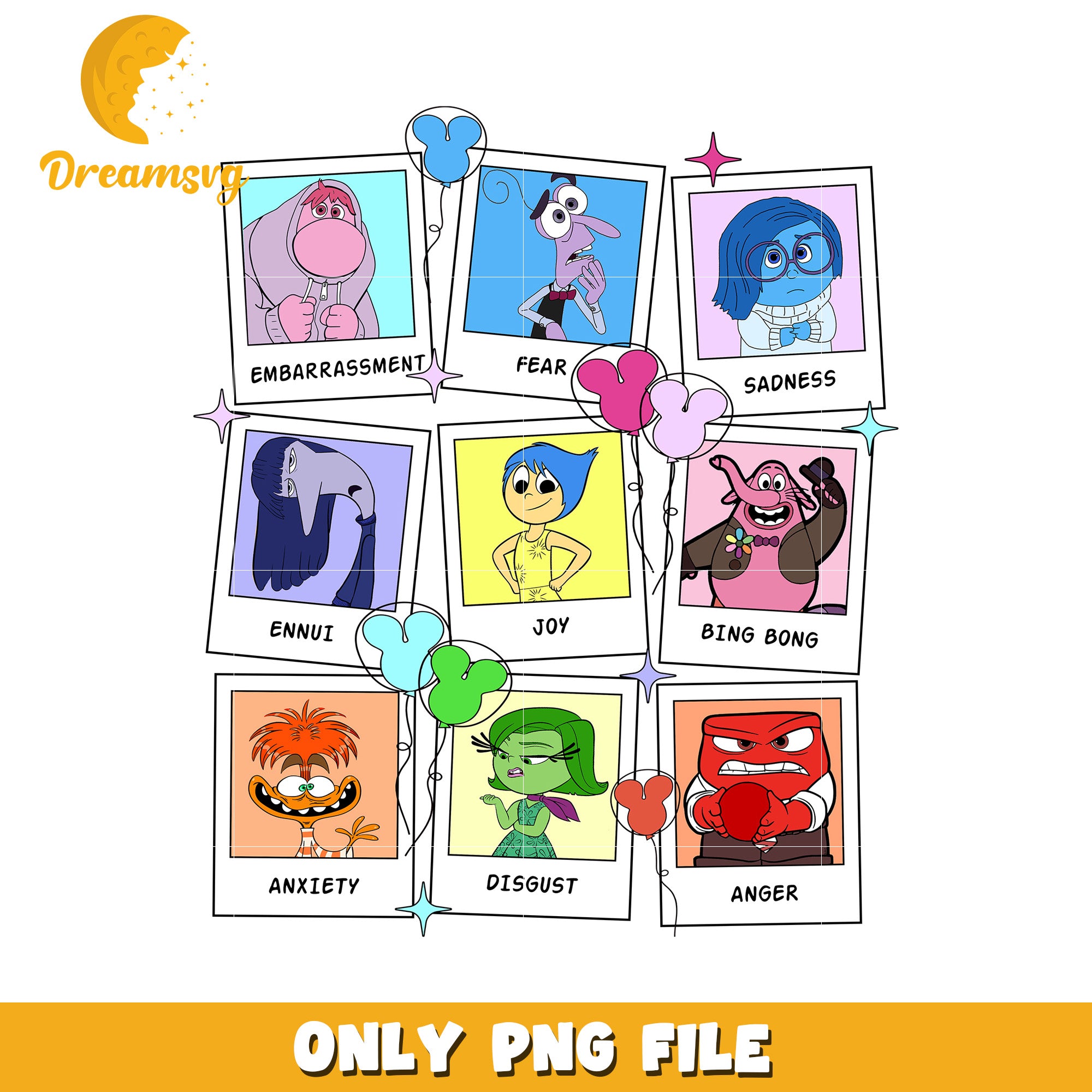 Emotional Characters Illustration PNG for Downloadable Art – DreamSVG Store