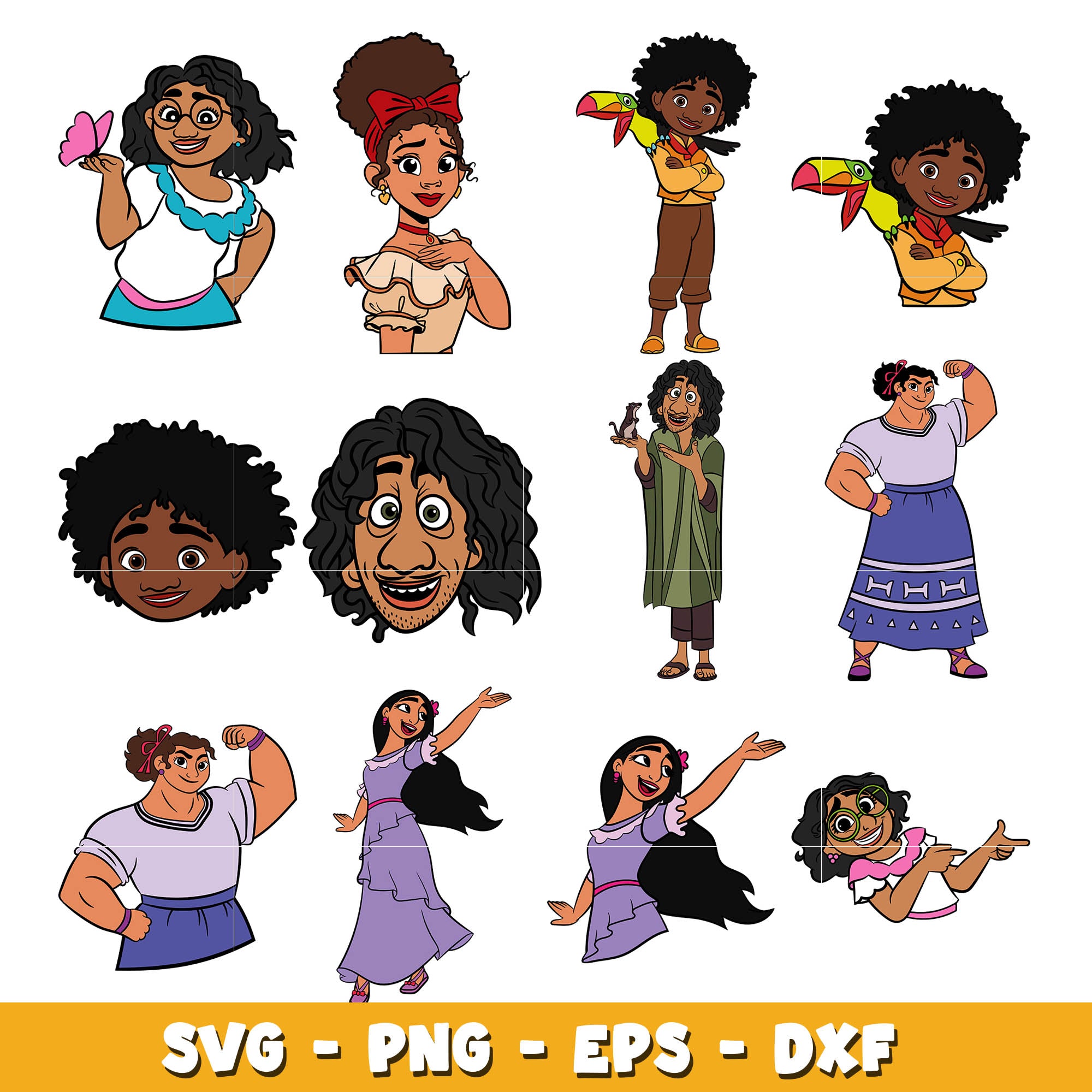 Disney Encanto bundle svg, Disney cartoon svg, Digital download ...