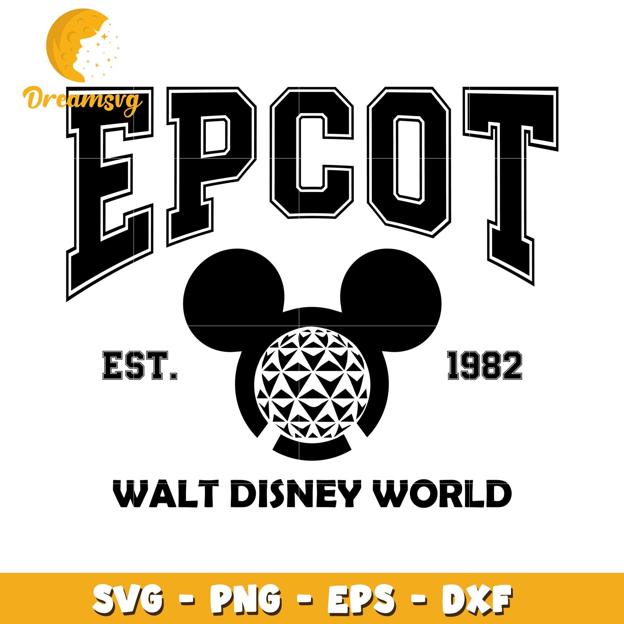 Epcot SVG Cut File Disney World 1982 – DreamSVG Store