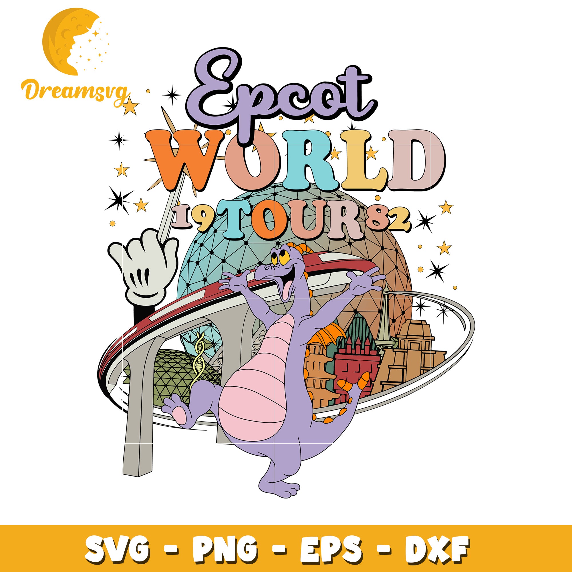 Epcot World Tour 1982 SVG PNG EPS DXF – DreamSVG Store