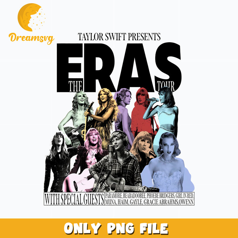 Eras tour banner classic png, the eras tour 2023 png, eras list song p