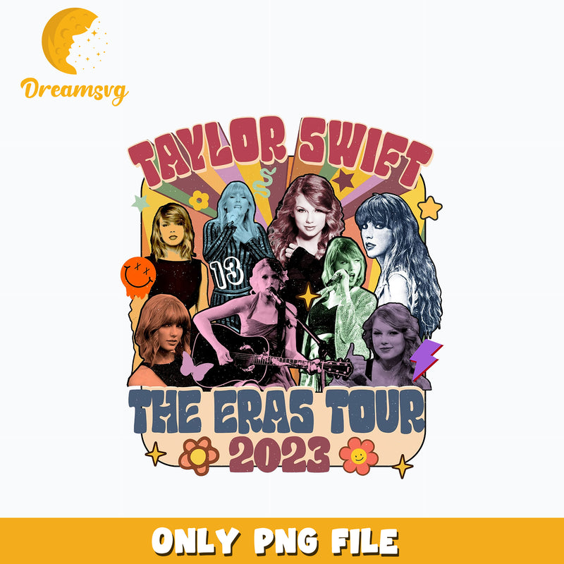 Eras tour poster lit png, the eras tour 2023 png, eras list song png