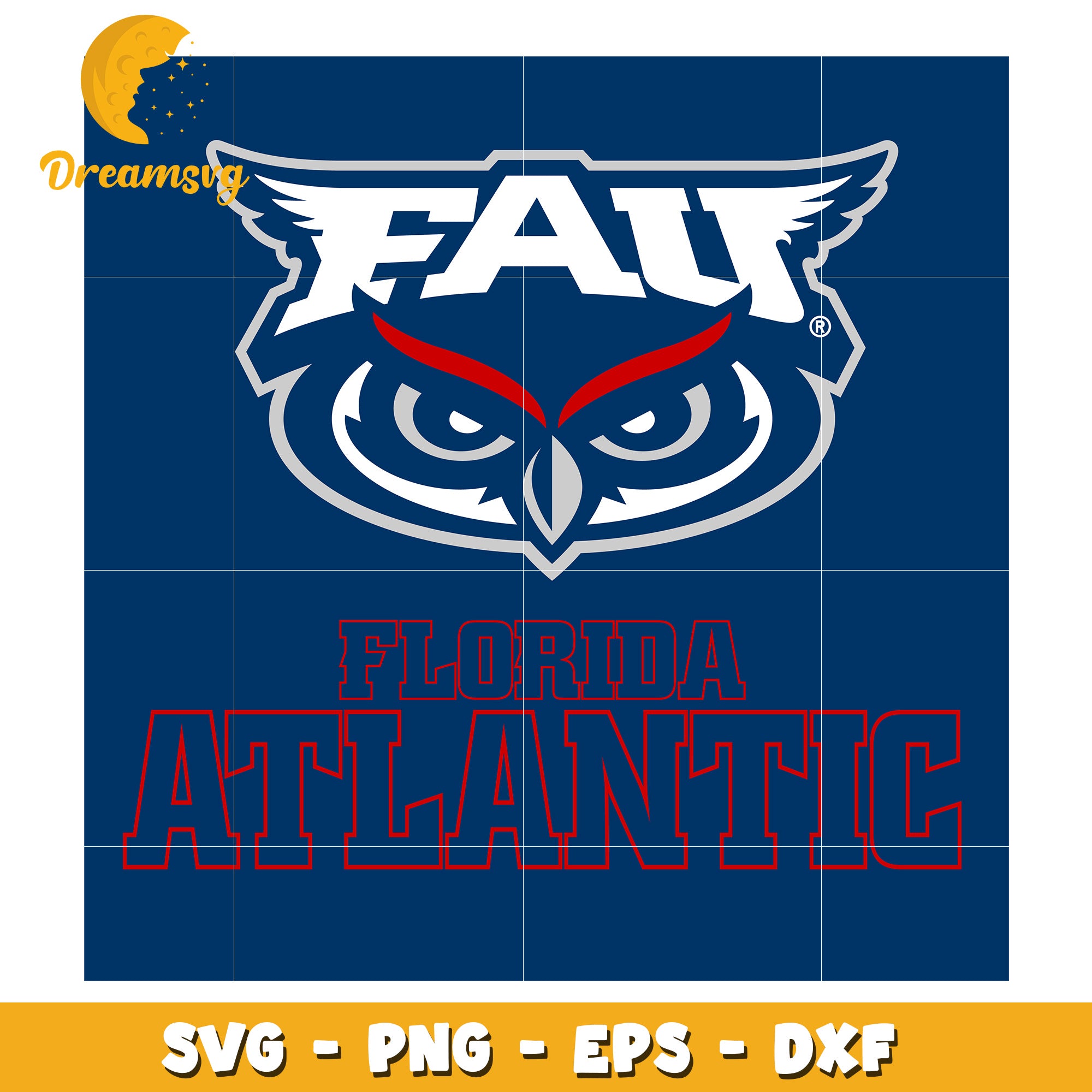 FAU Owls SVG PNG EPS DXF Files – DreamSVG Store