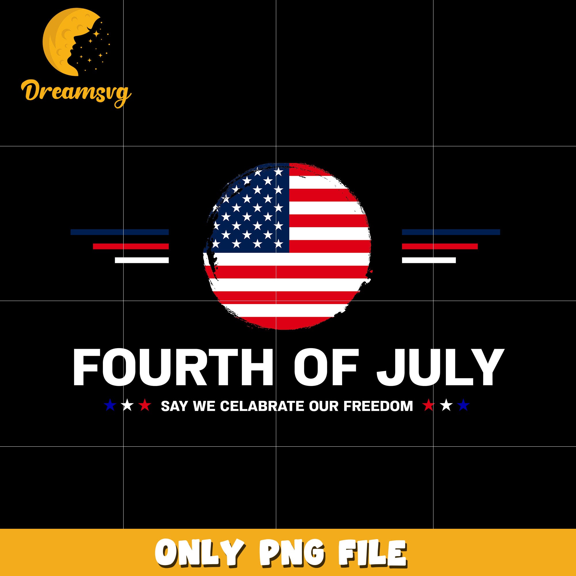 Fourth of July logo design png – DreamSVG Store