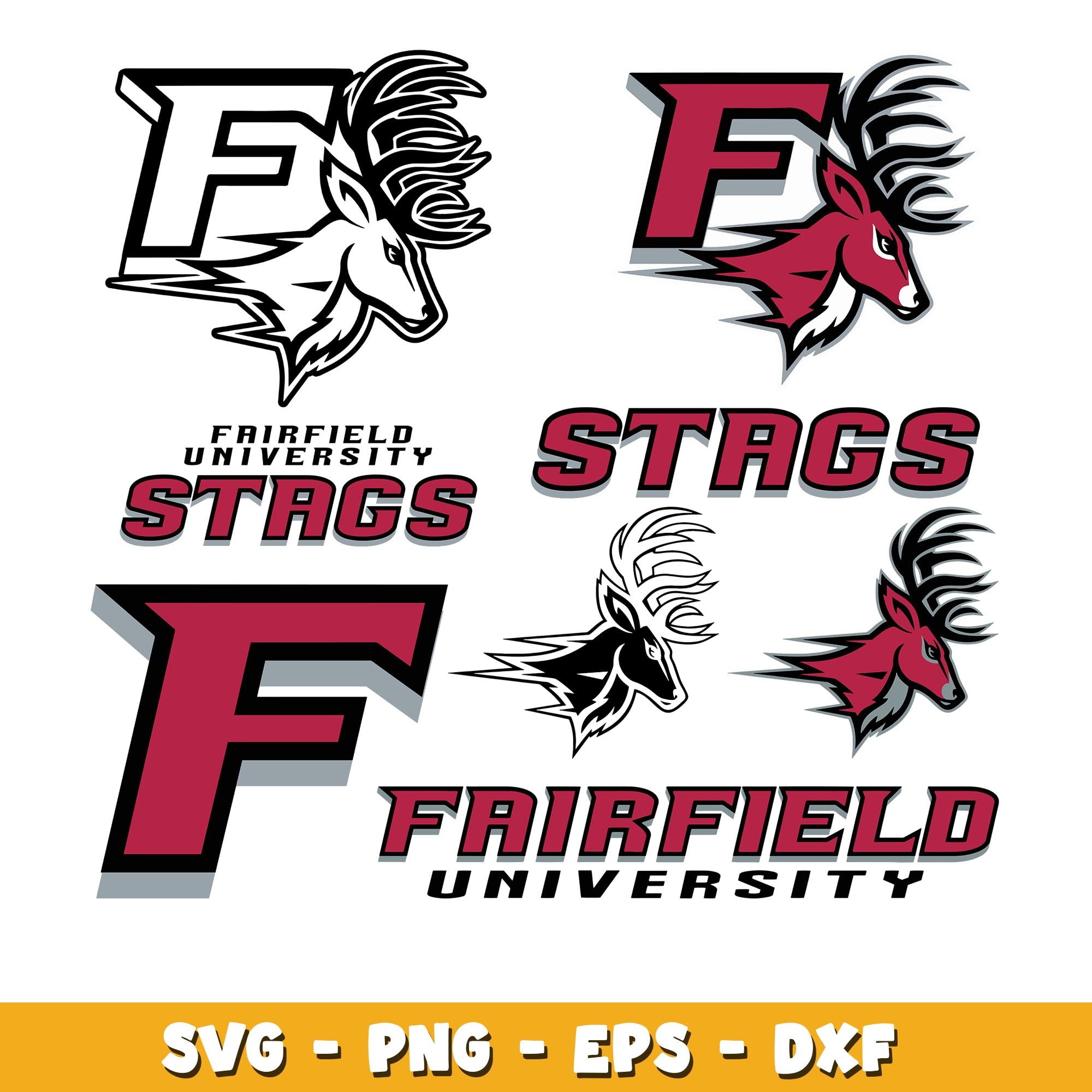 Fairfield Stags Bundle svg, Fairfield Stags logo svg, ncaa svg ...