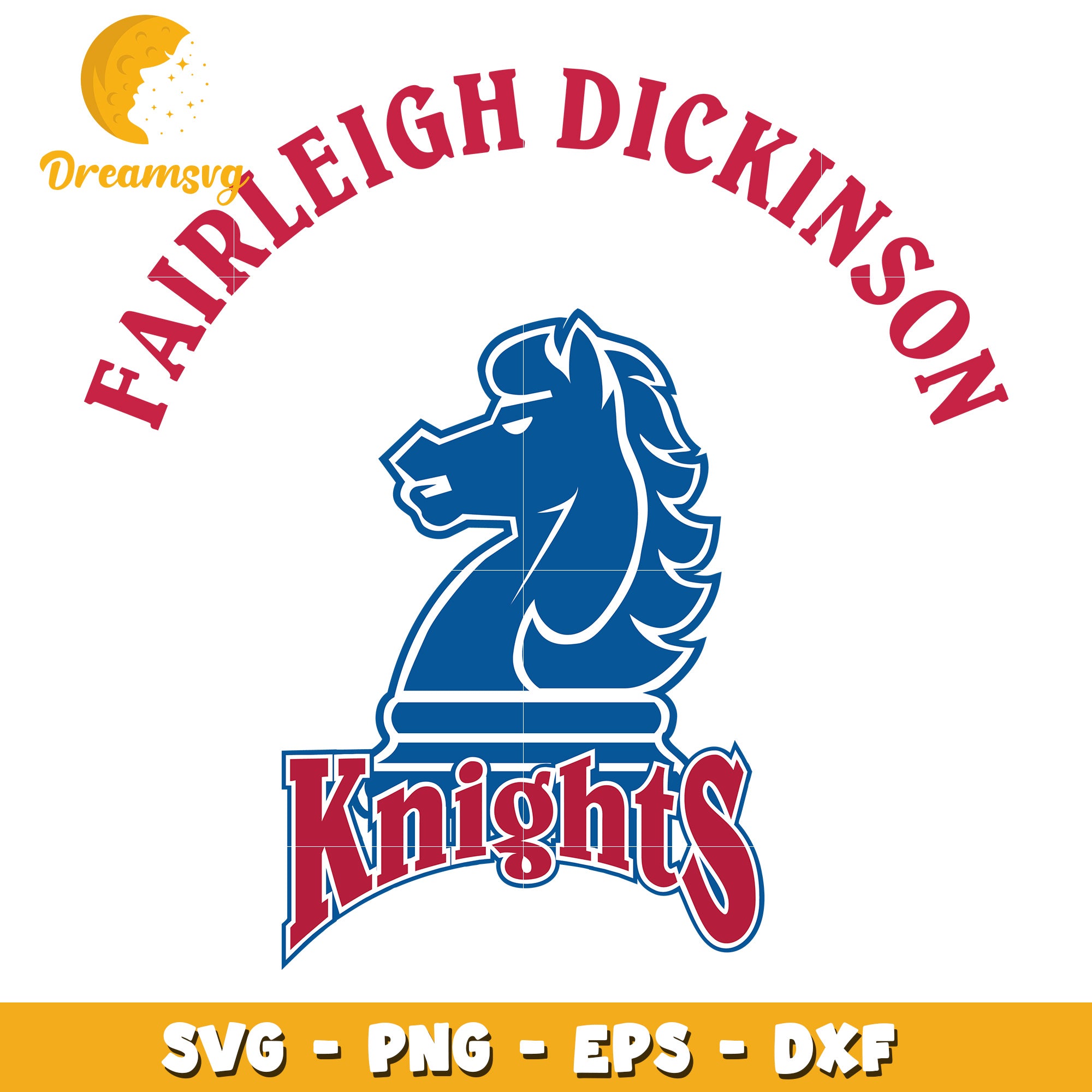 Fairleigh Dickinson Knights Logo SVG Design for Crafts and Projects ...