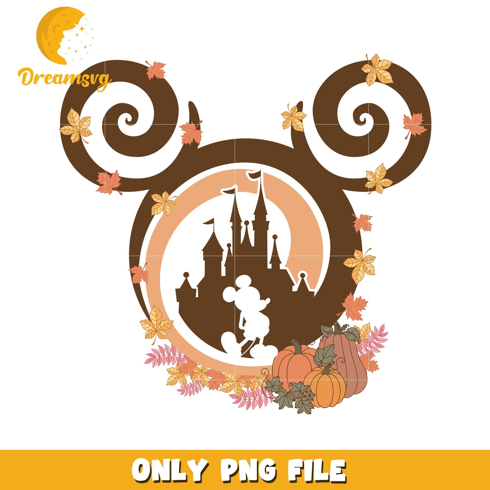 Fall Mickey Mouse Castle PNG – DreamSVG Store
