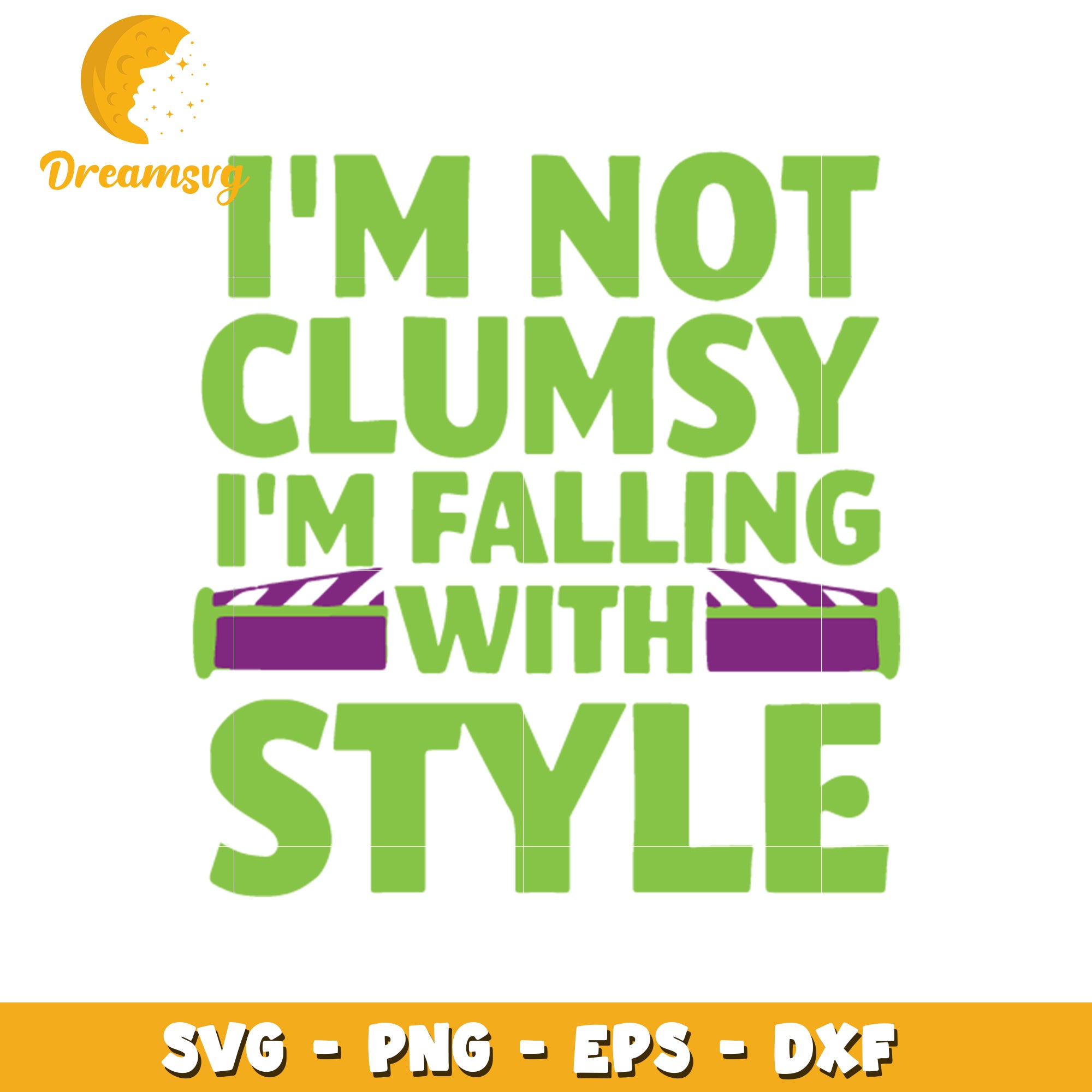 Falling With Style SVG Cut File – DreamSVG Store