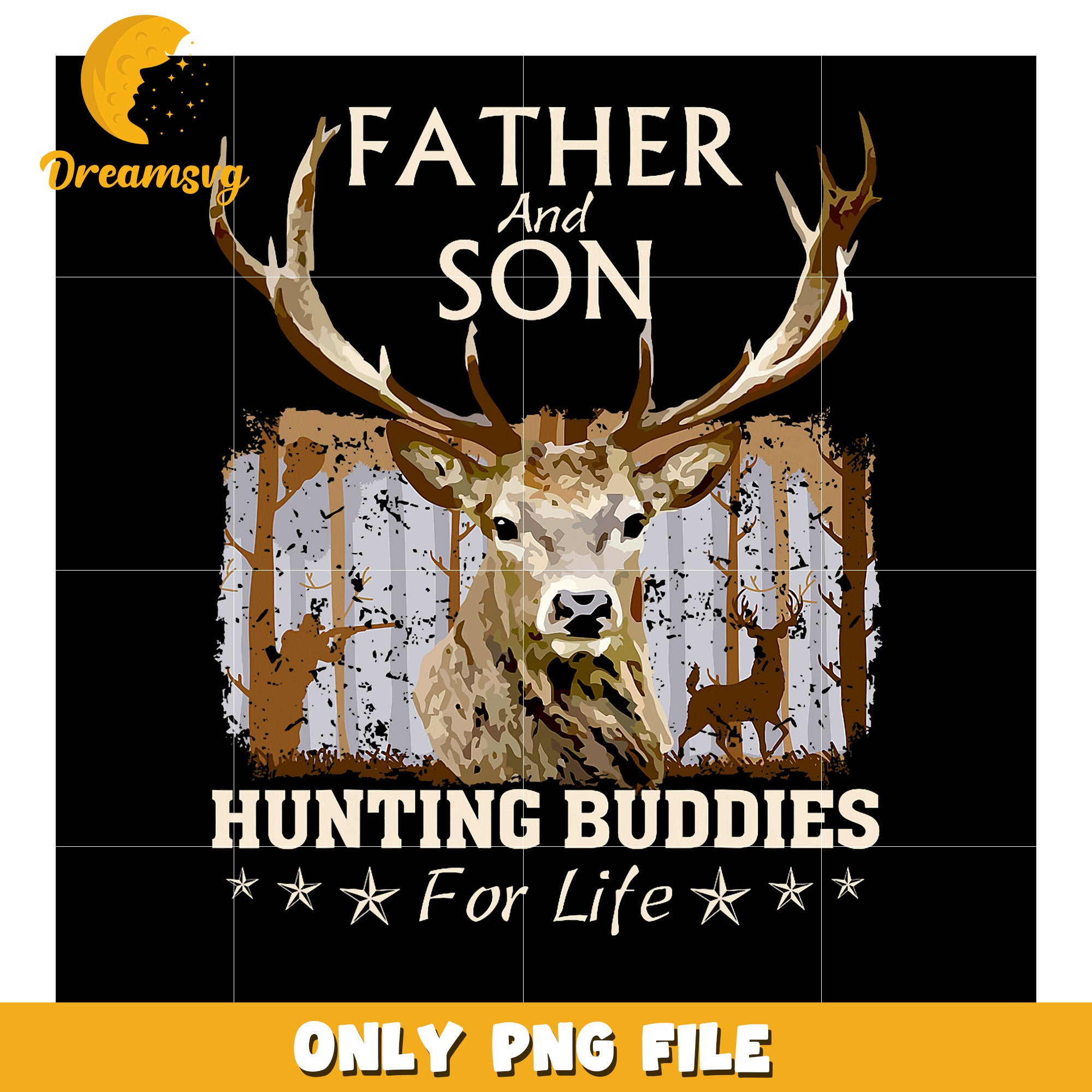 Father Son Hunting Buddies PNG Design – DreamSVG Store