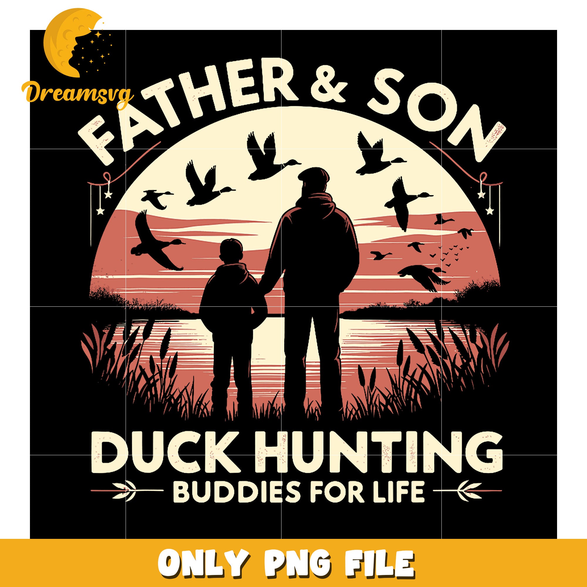 Father & Son Duck Hunting PNG Design – DreamSVG Store