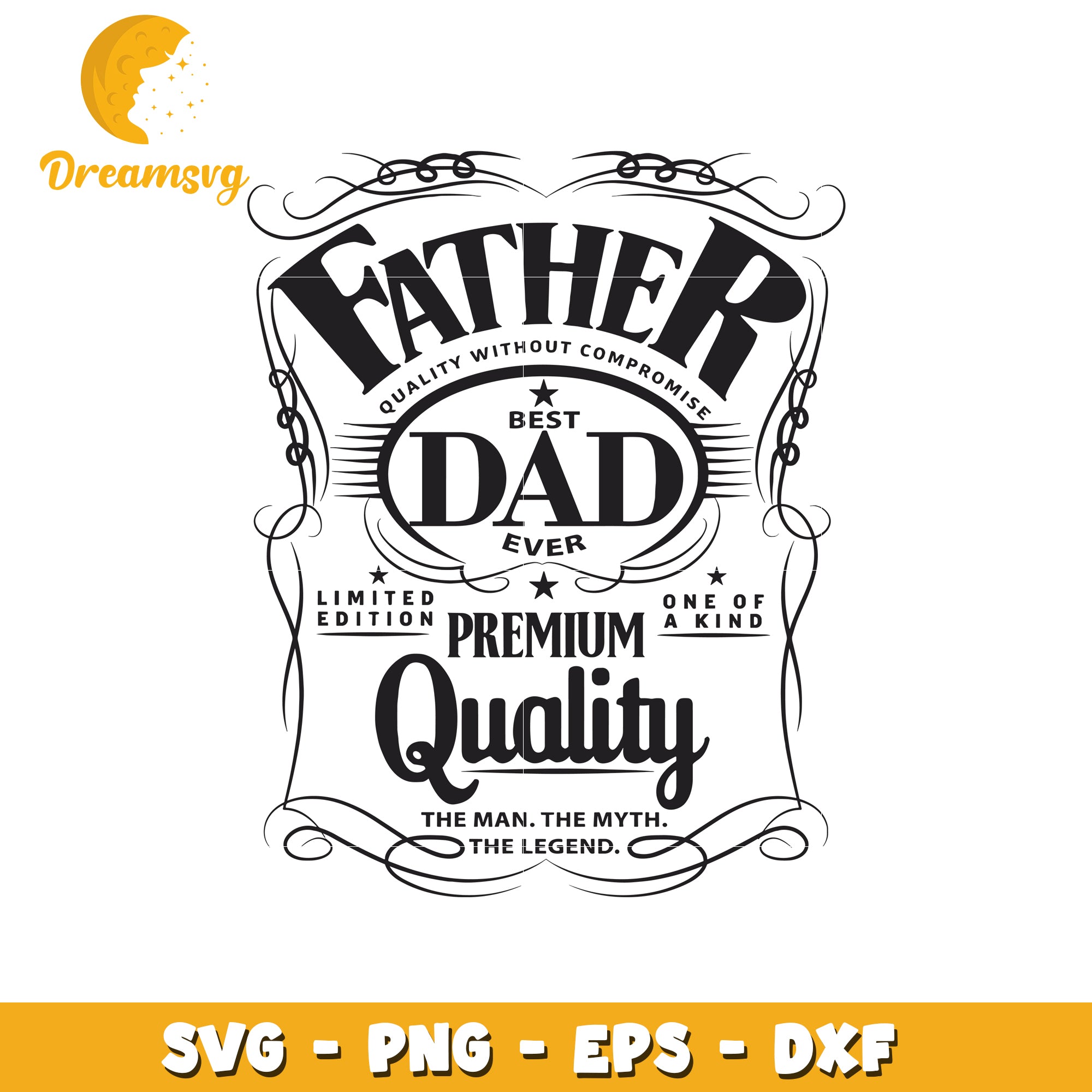 Father dad premium quality svg, font design svg, father svg – DreamSVG ...