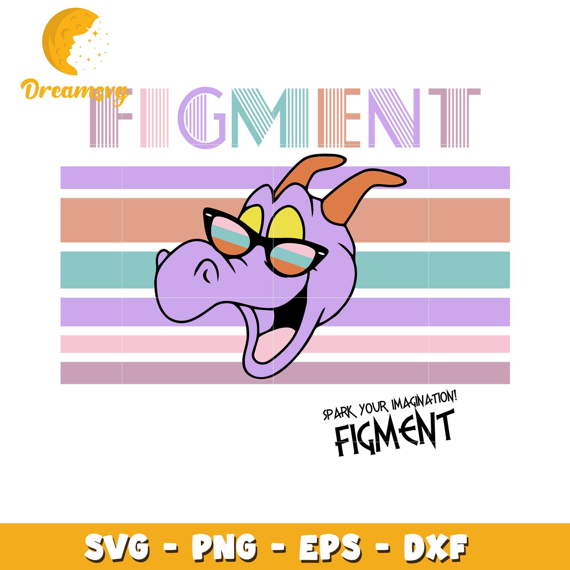 Figment Dragon SVG PNG EPS DXF Cut File – DreamSVG Store