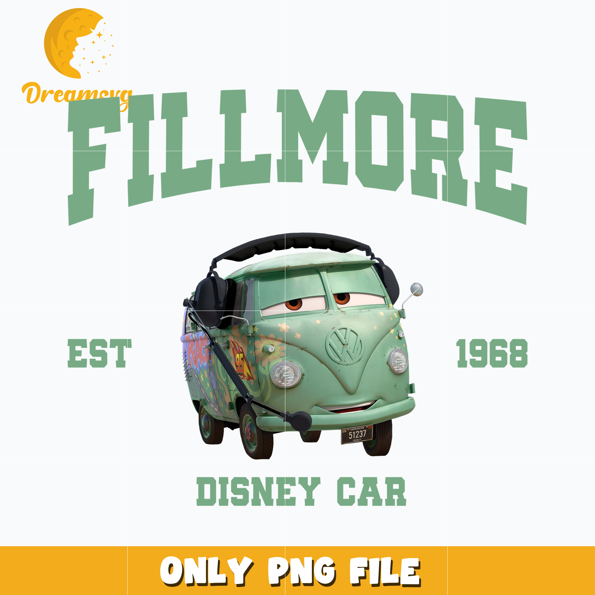 Fillmore Cars Est 1968 png – DreamSVG Store