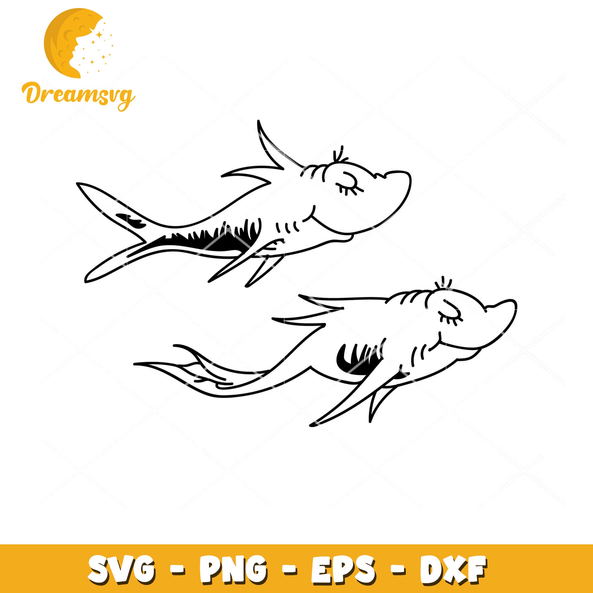 Fish SVG Cut File Instant Download – DreamSVG Store