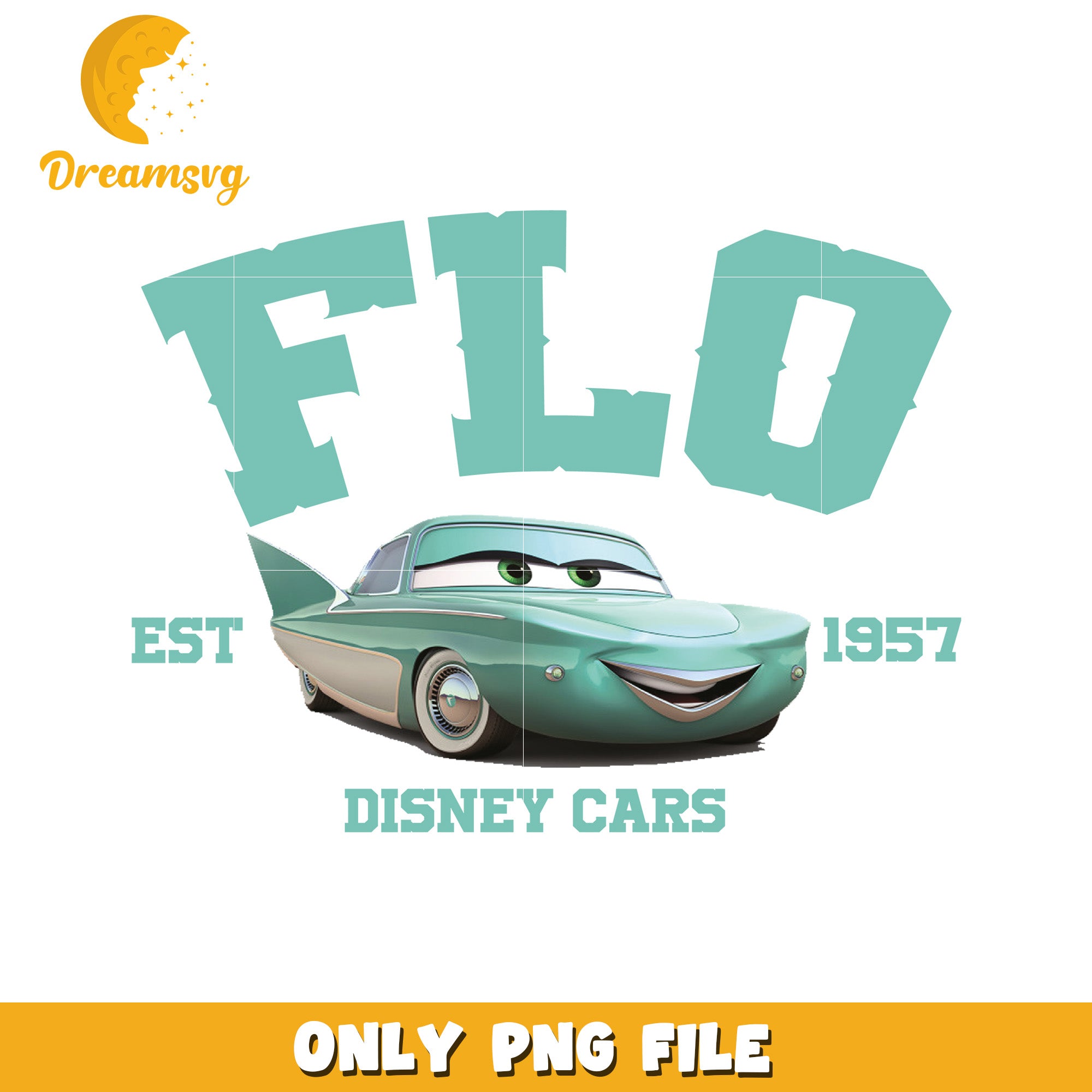 Flo Disney Cars PNG Image – DreamSVG Store