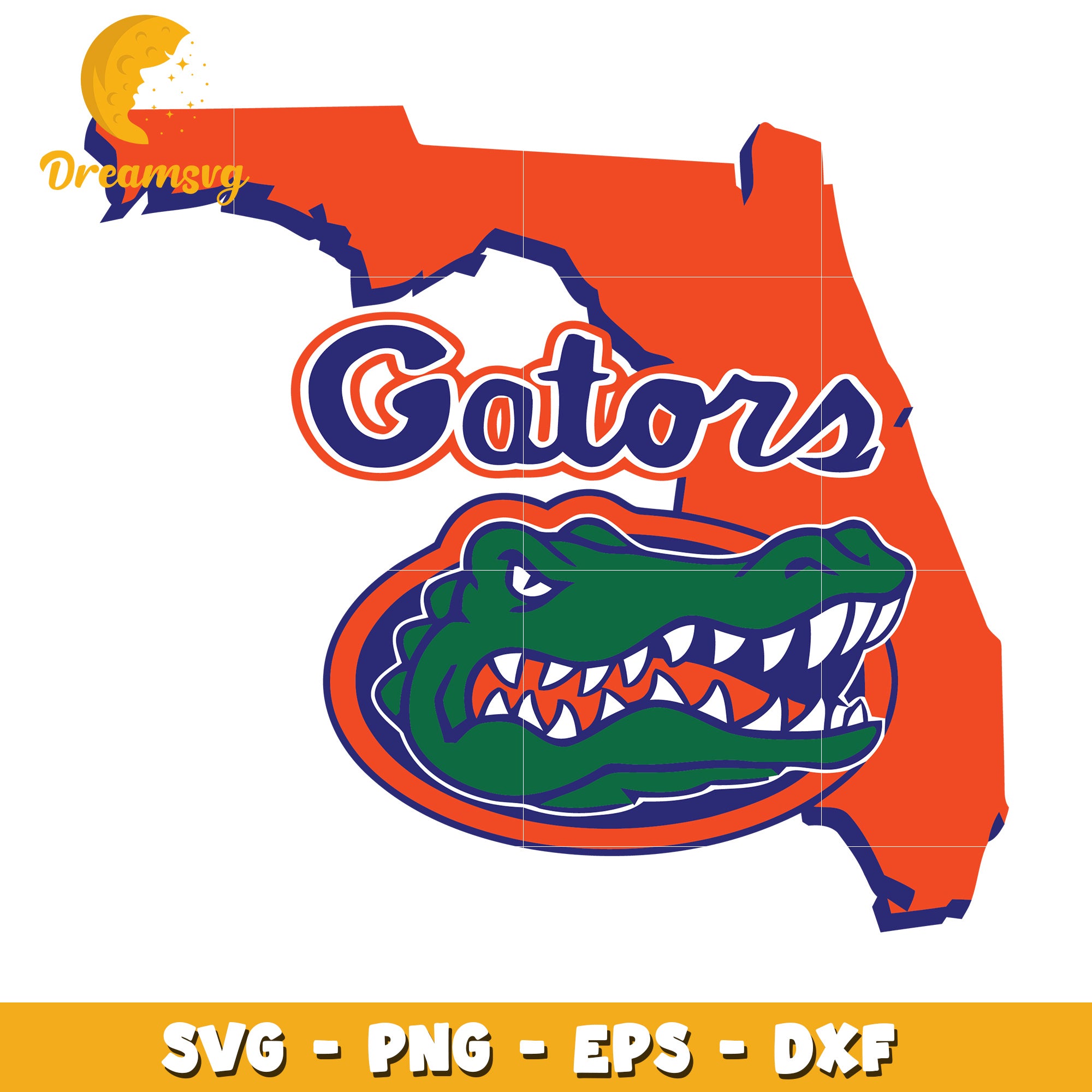 Florida Gators SVG Design Outline for Sports Fans and Crafters ...
