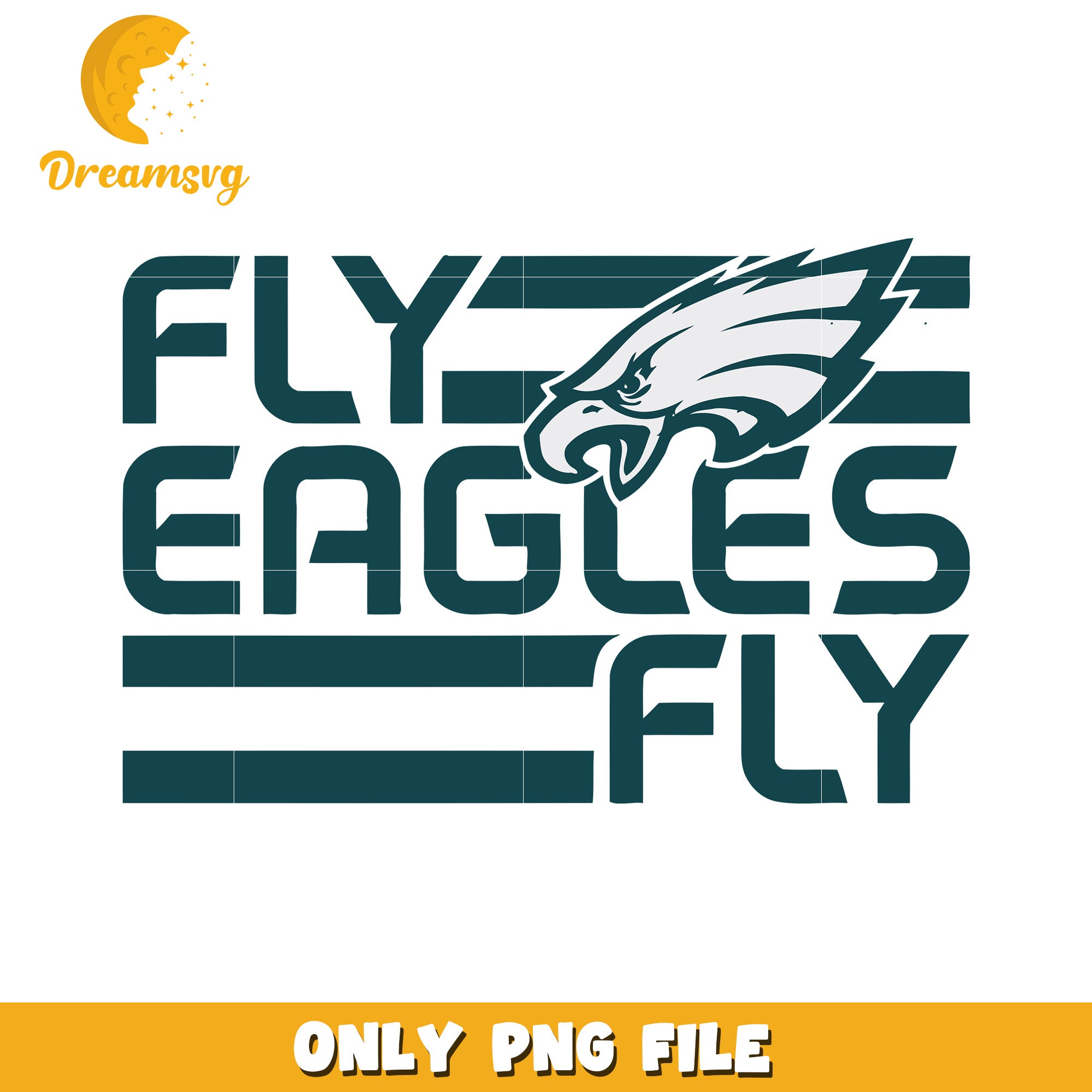 Fly Eagles Fly Graphic Design PNG File Download – DreamSVG Store