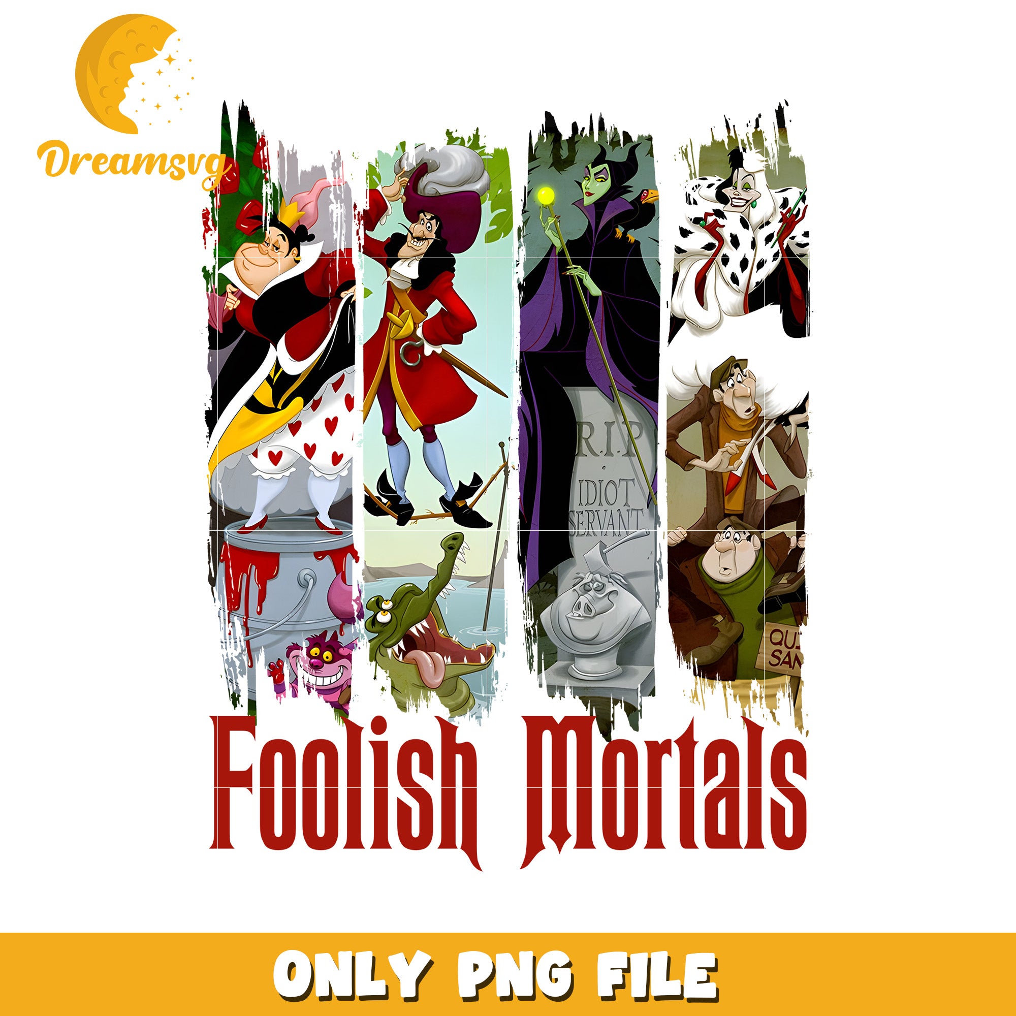 Foolish Mortals Character Art PNG Downloadable File – DreamSVG Store