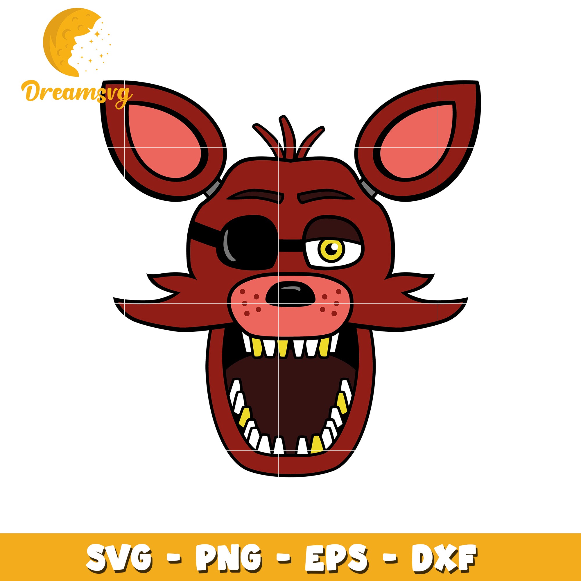 Foxy Character SVG File for Crafting and Design Projects Online ...