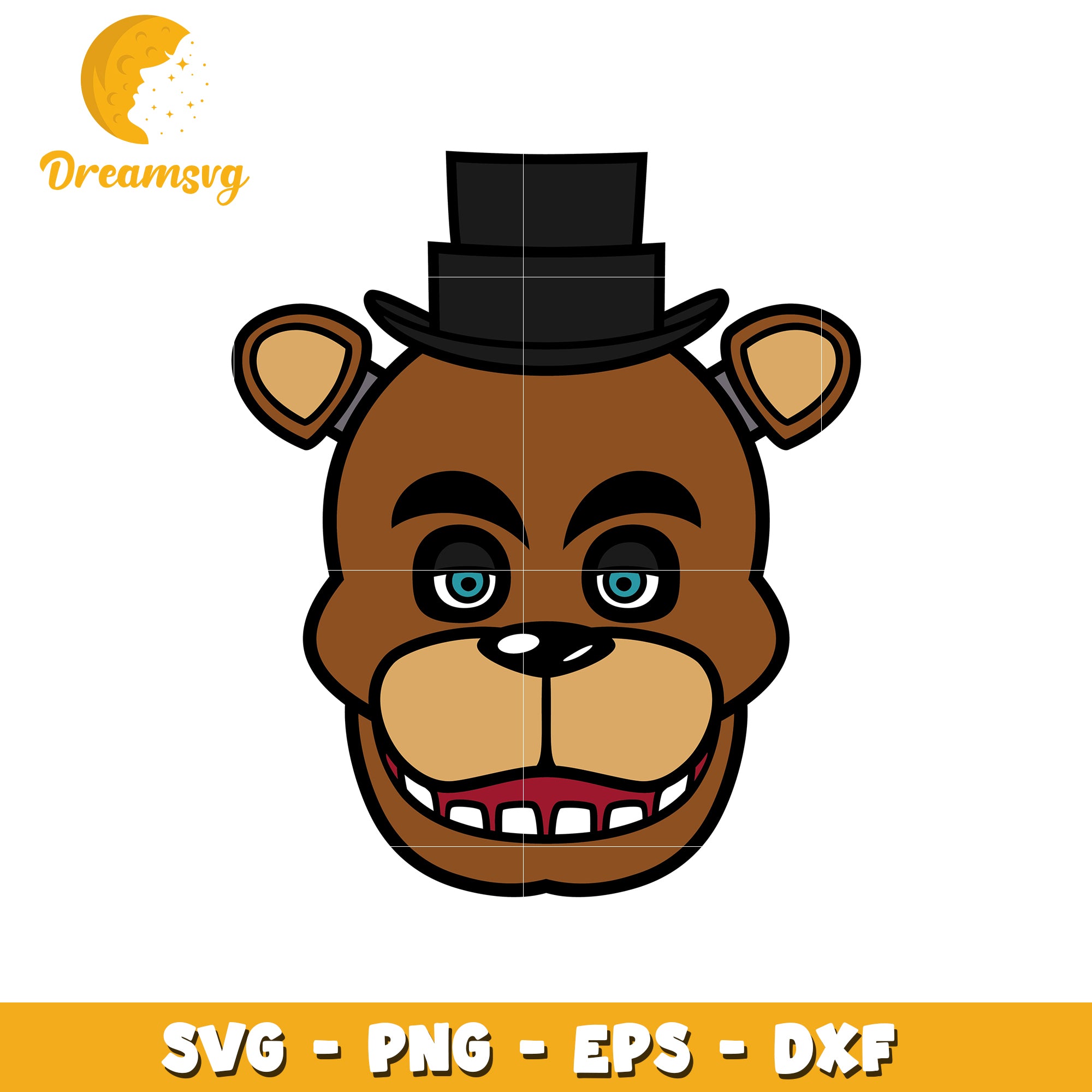Freddy Fazbear SVG Cut File – DreamSVG Store