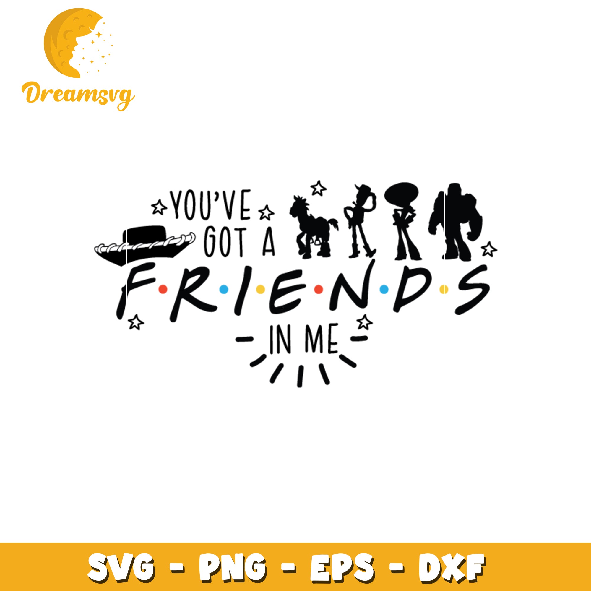 Friends Theme SVG Design for Creative Projects – DreamSVG Store