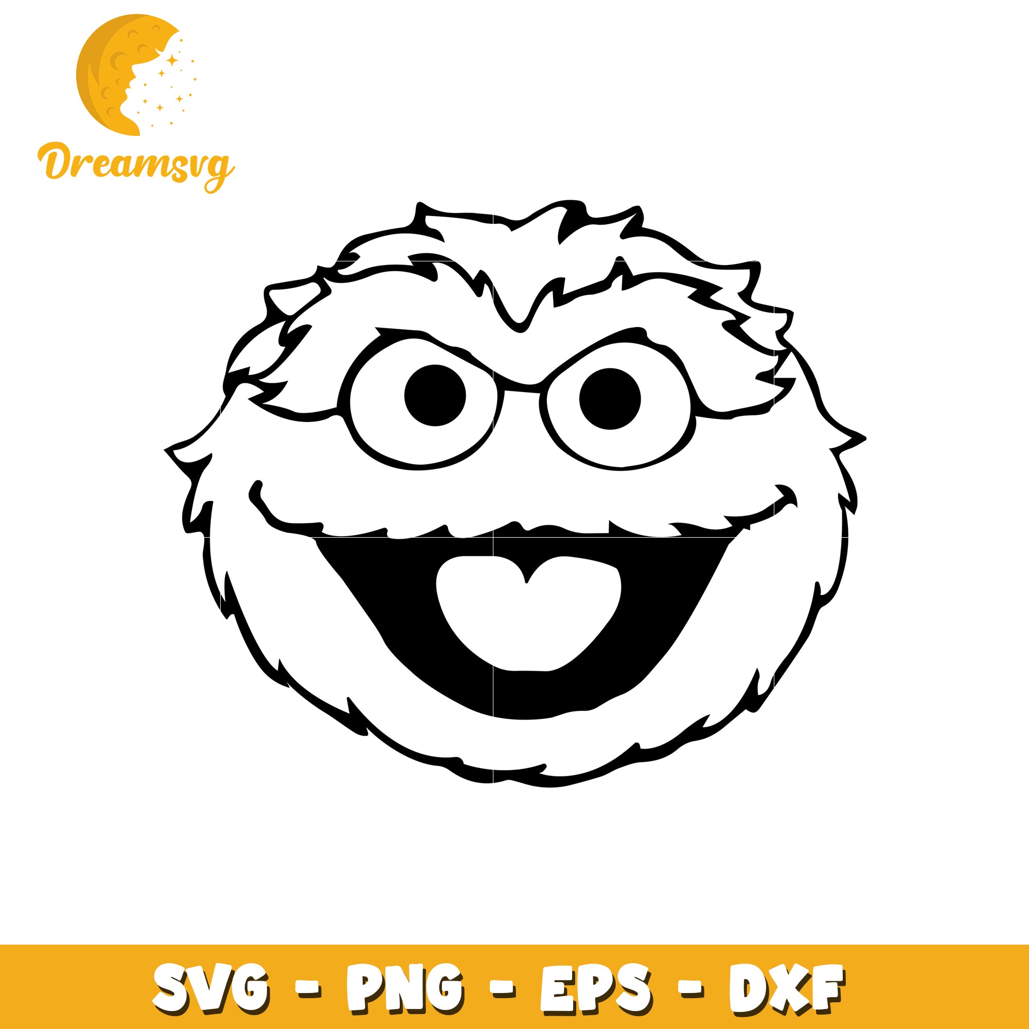 Fun Monster SVG Clipart for Crafting Projects – DreamSVG Store