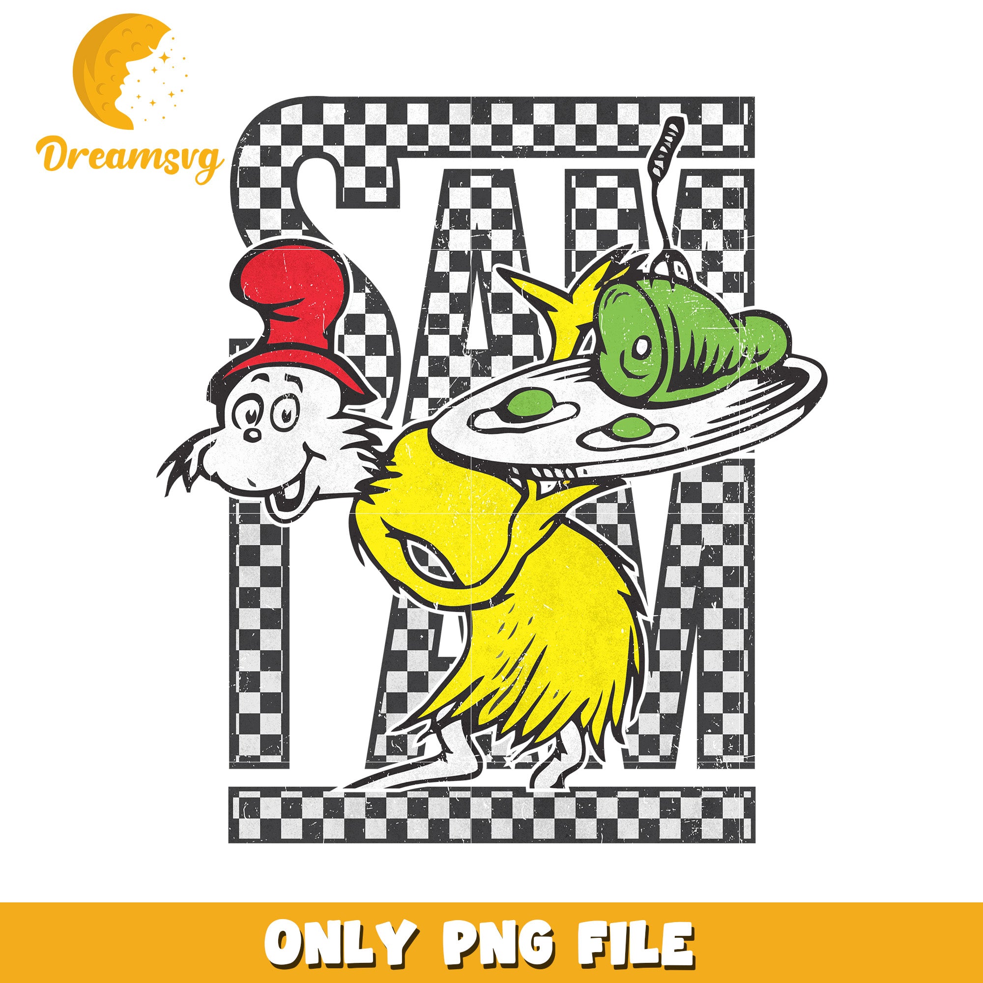 Fun Sam I Am Character Food PNG Graphic Design File – DreamSVG Store