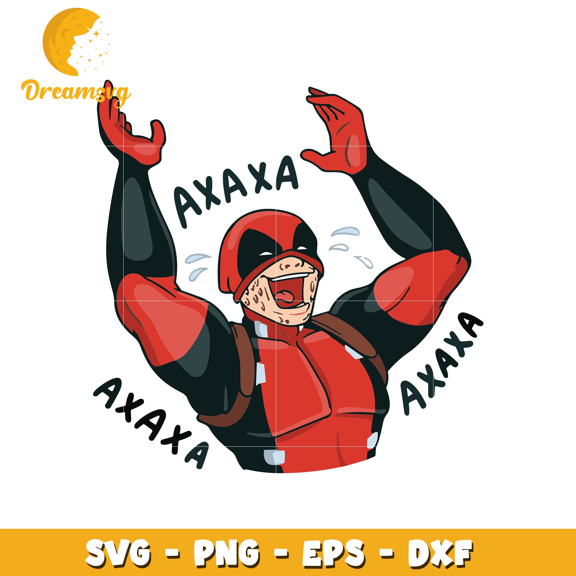 Funny Deadpool SVG Design with Laughter and Humor Theme – DreamSVG Store