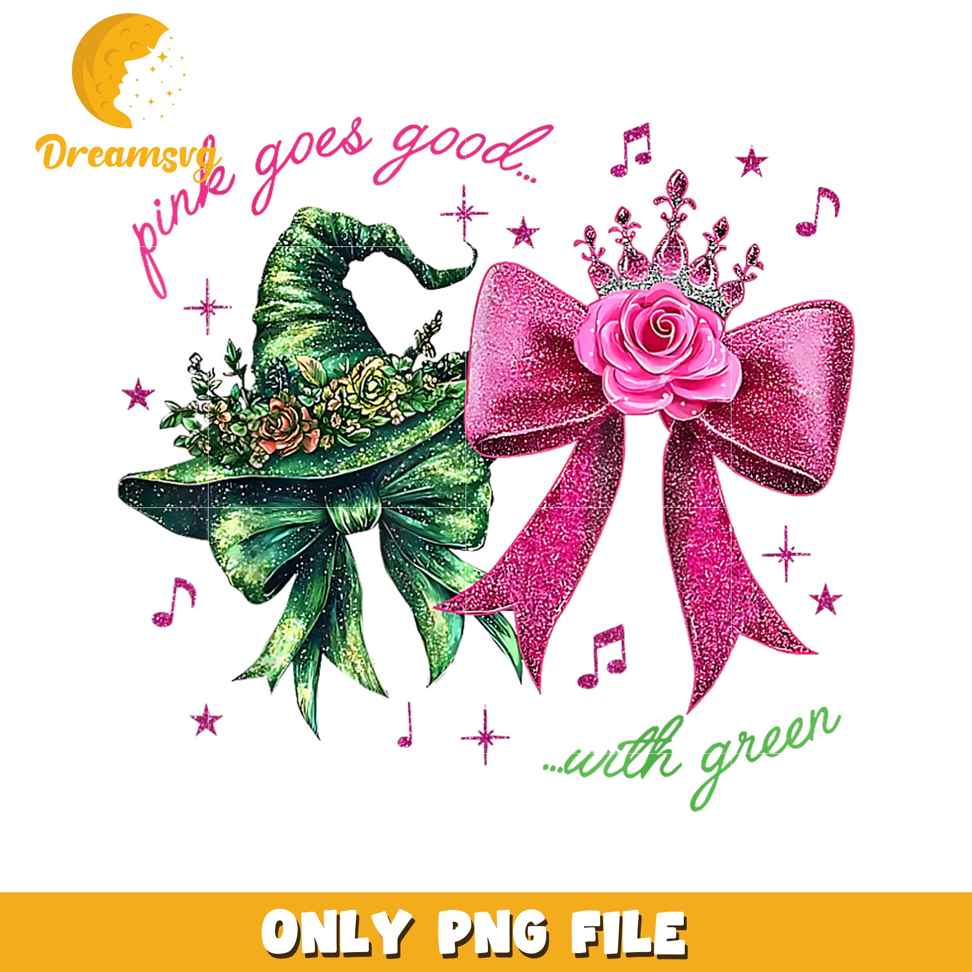 Funny Witch png, emerald spell png, wicked era png – DreamSVG Store