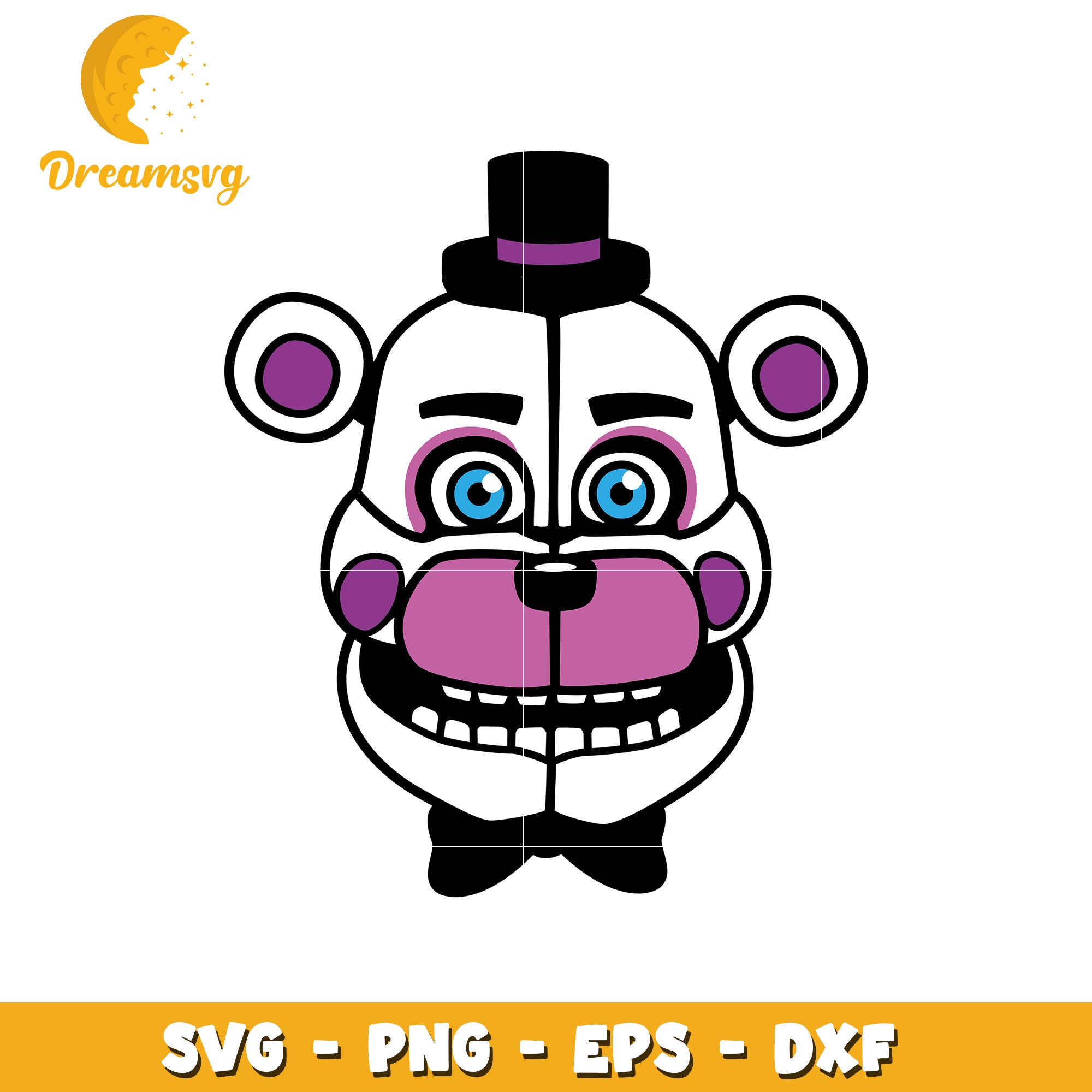 Funtime Freddy SVG PNG EPS DXF Cut File – DreamSVG Store