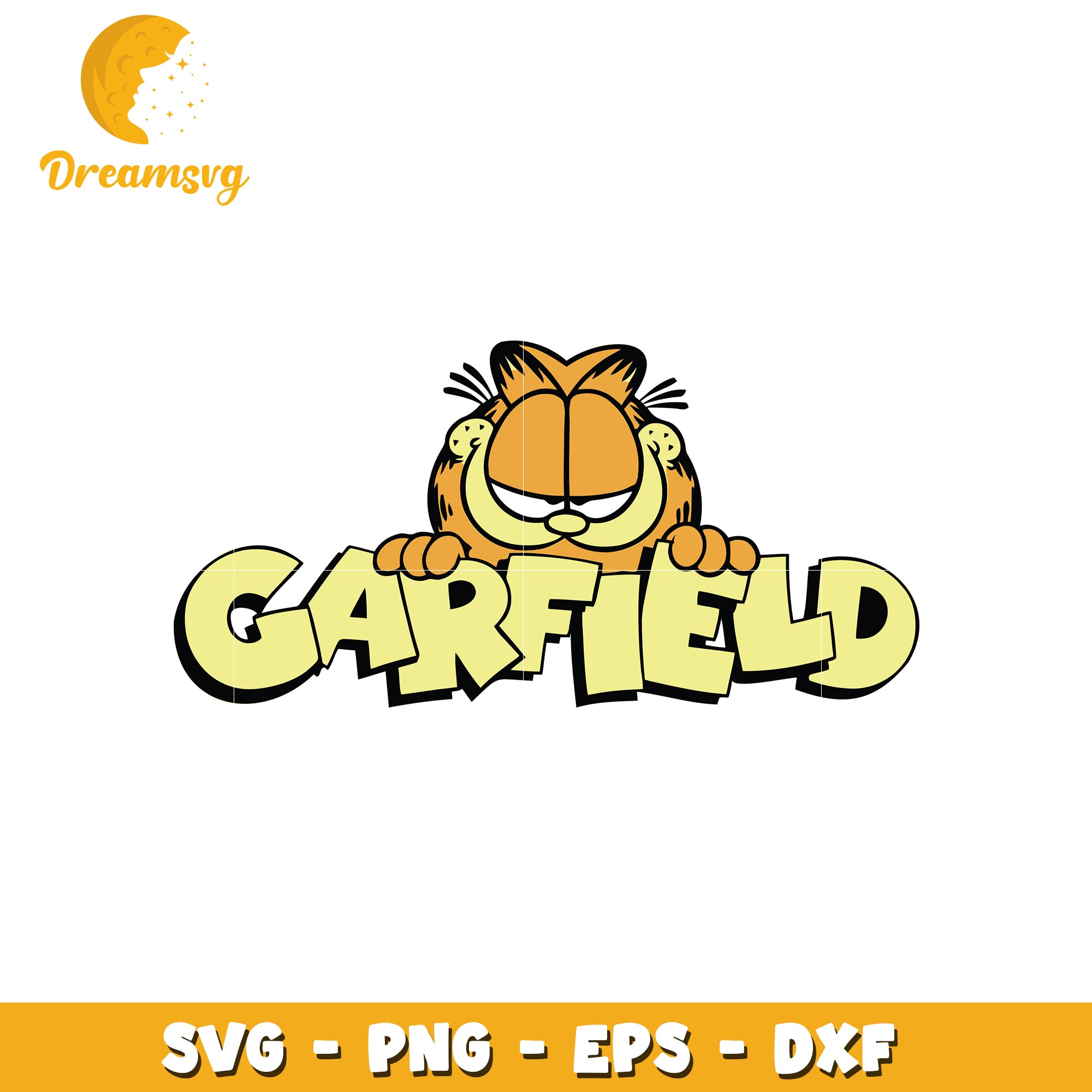 Garfield SVG Cut File PNG EPS DXF – DreamSVG Store