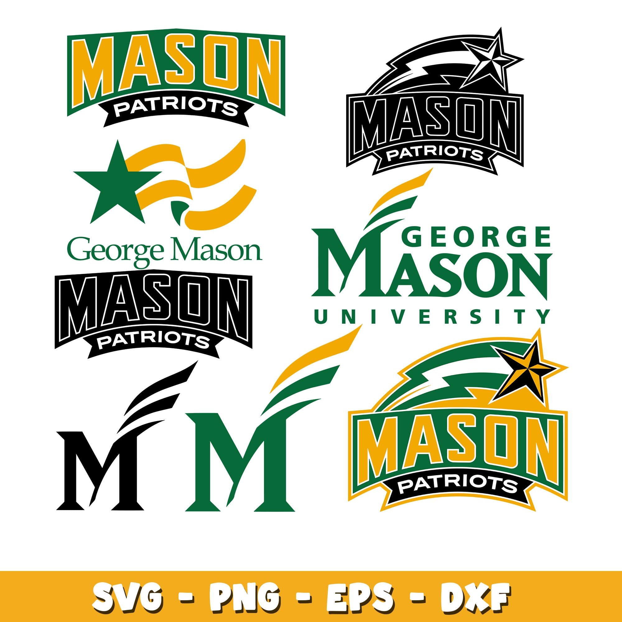 George Mason Patriots Bundle svg, George Mason Patriots logo svg, ncaa ...