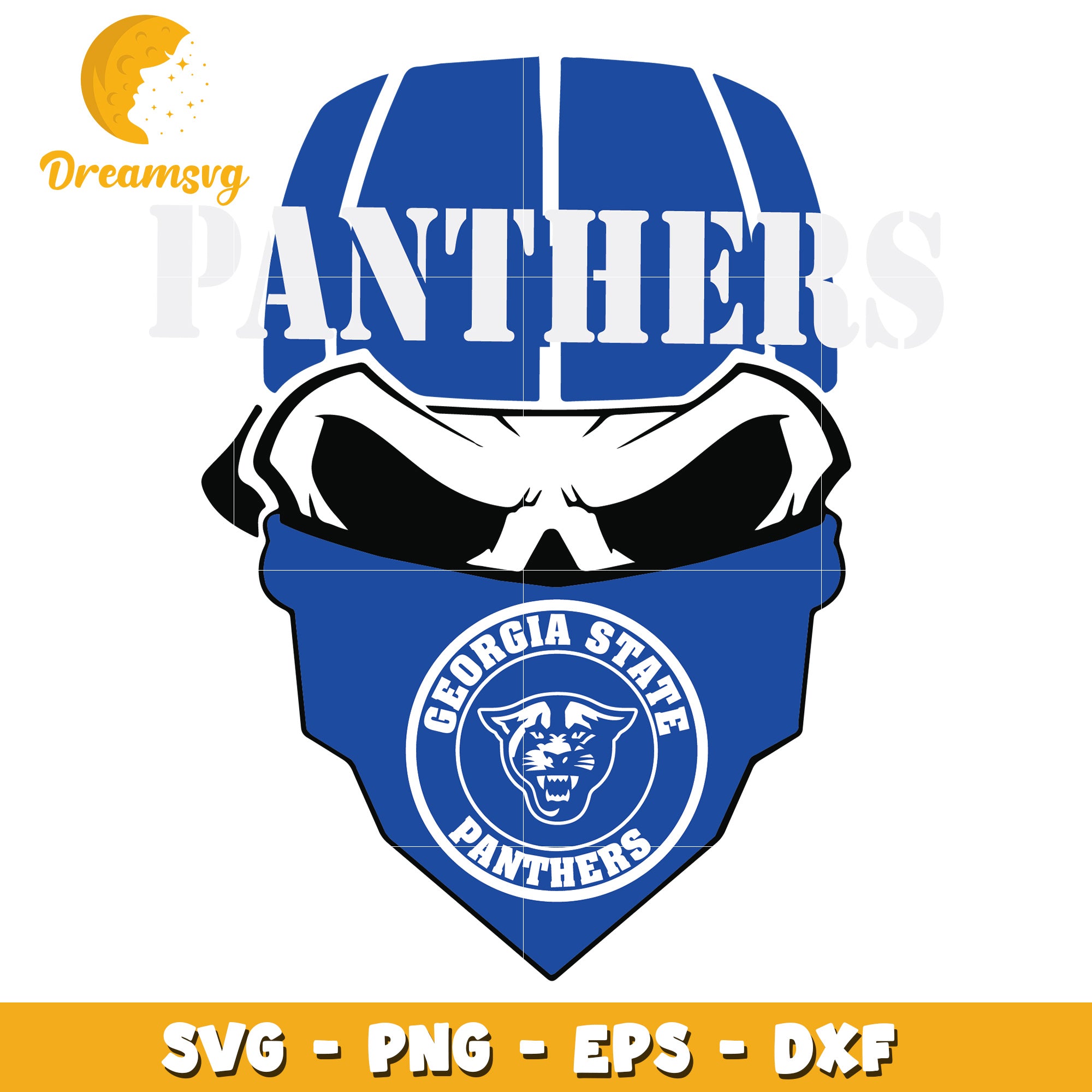 Georgia State Panthers Skull SVG – DreamSVG Store