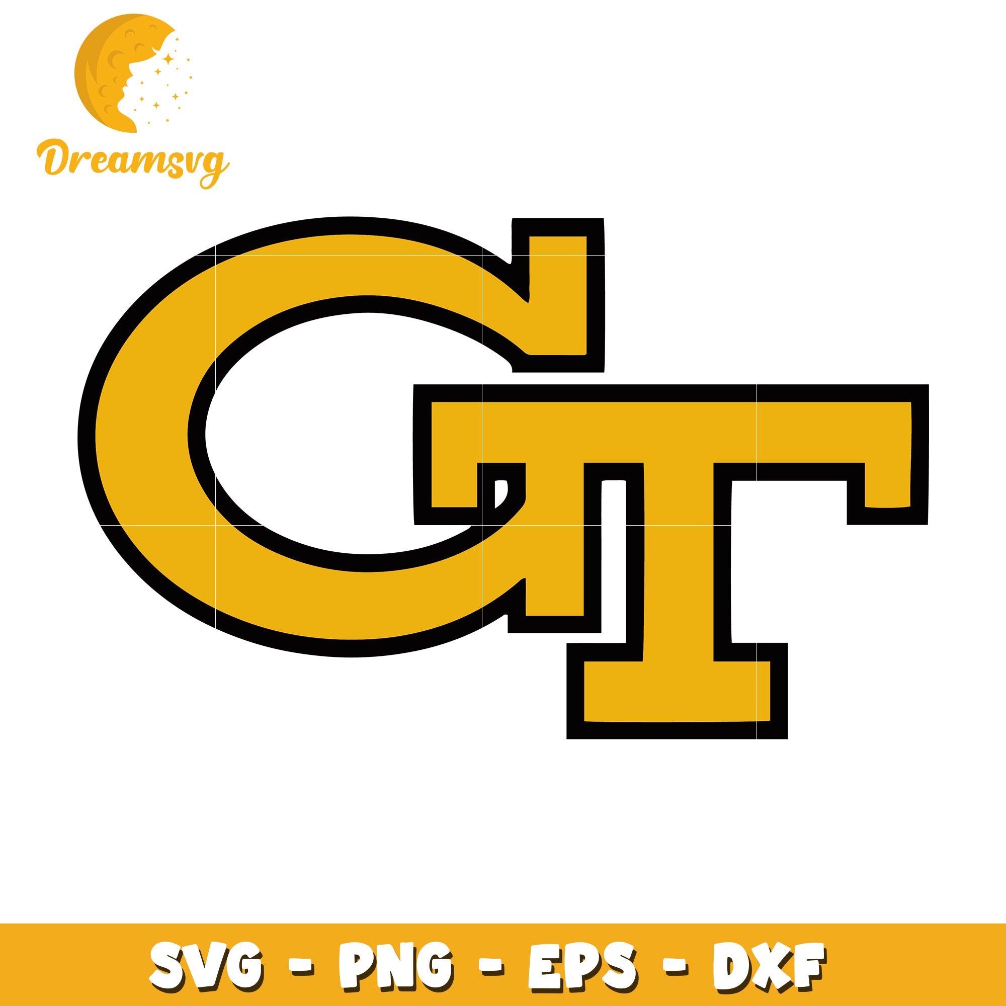 Georgia Tech GT Logo SVG PNG EPS DXF – DreamSVG Store