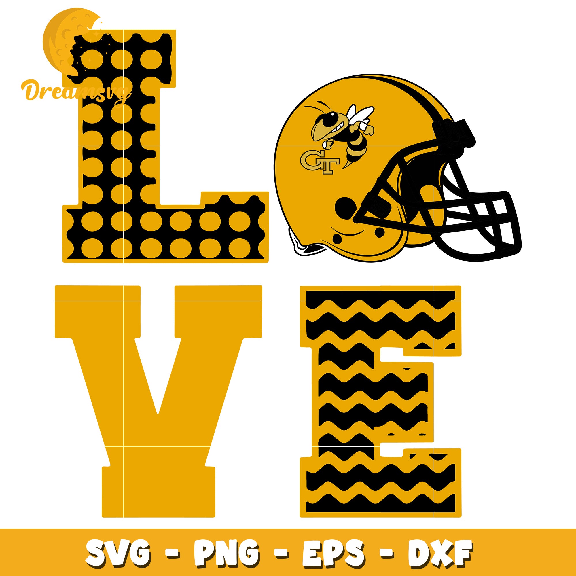 Georgia Tech Love SVG PNG EPS DXF Cut File – DreamSVG Store