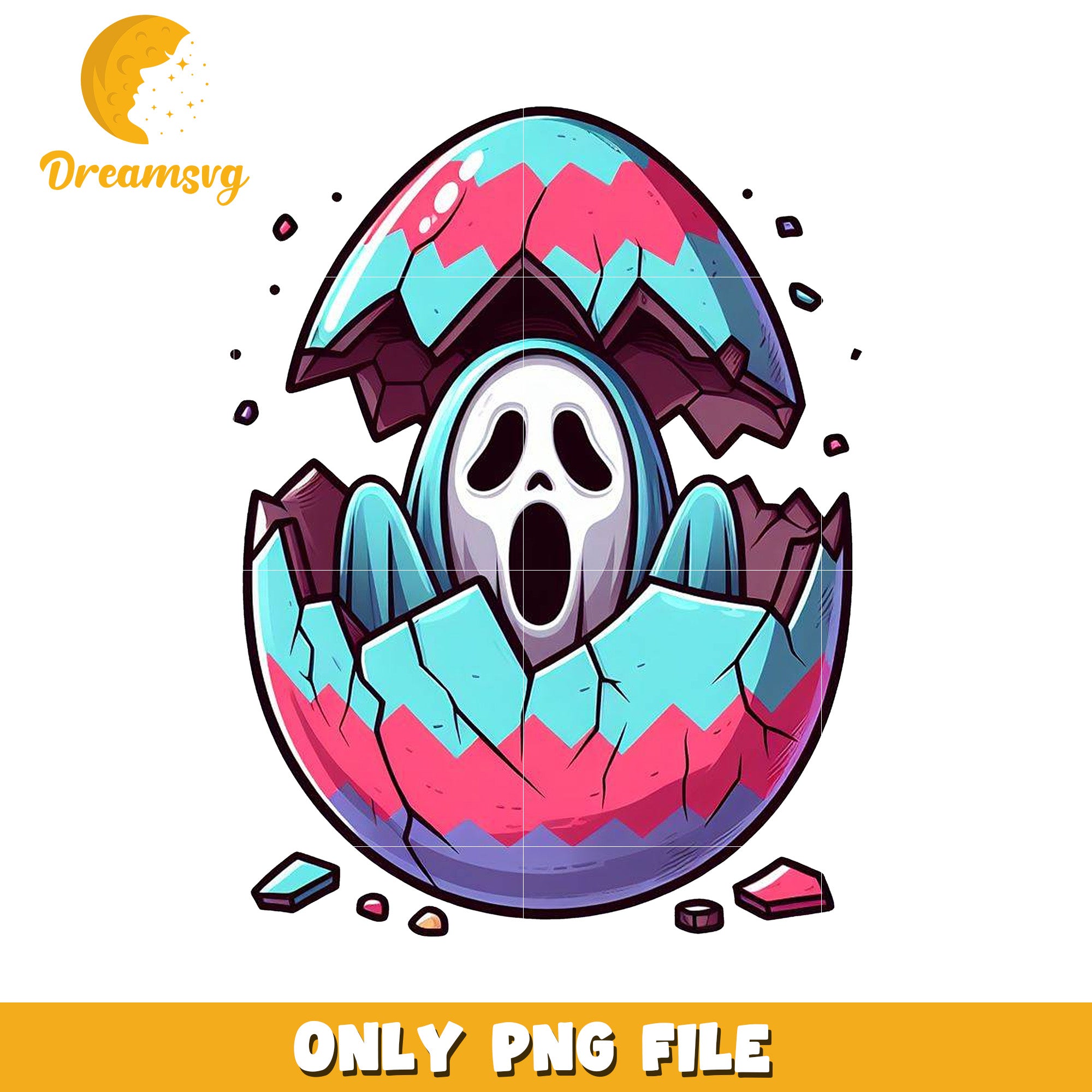 Ghost Easter Egg PNG Clipart – DreamSVG Store