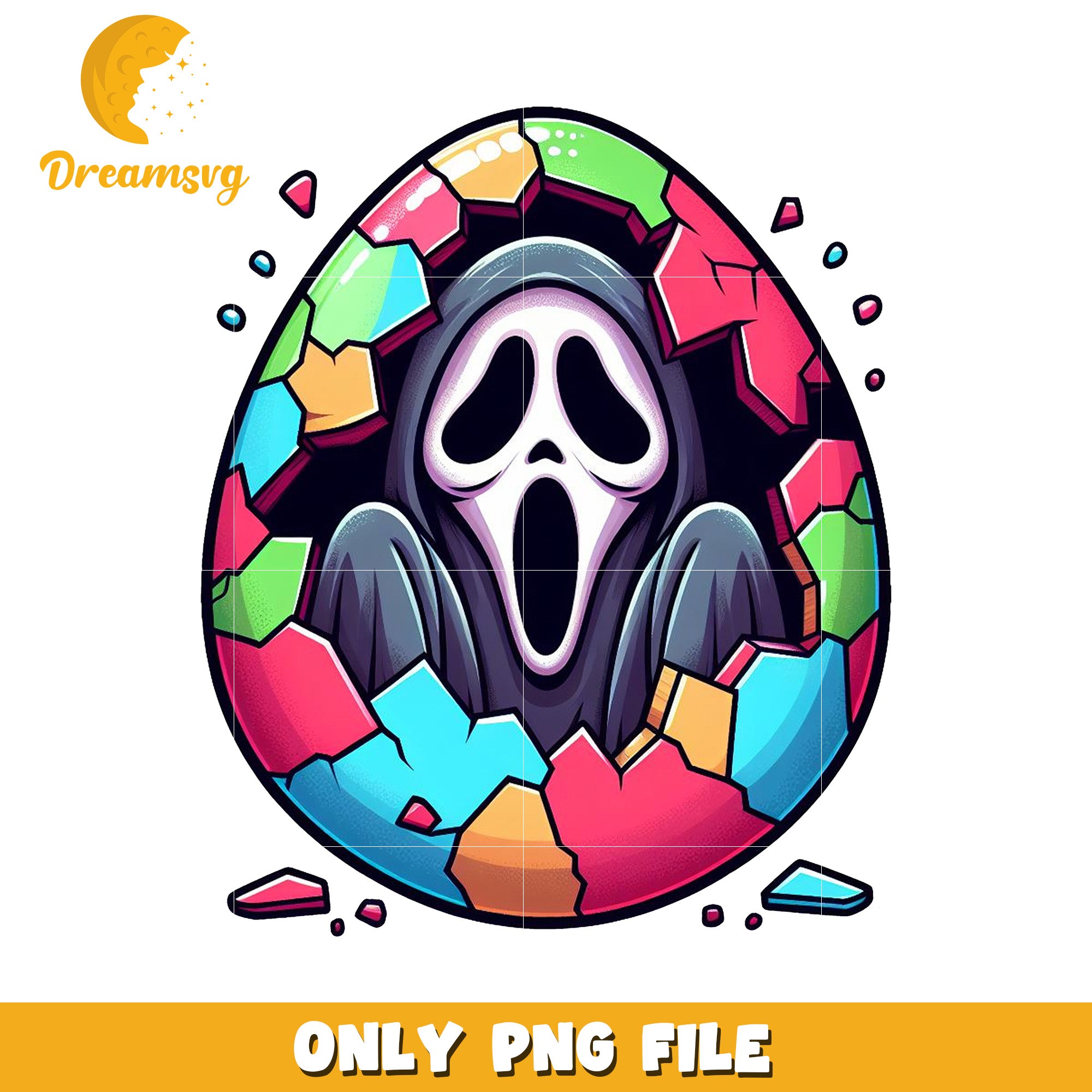 Ghostface Easter Egg PNG Design – DreamSVG Store