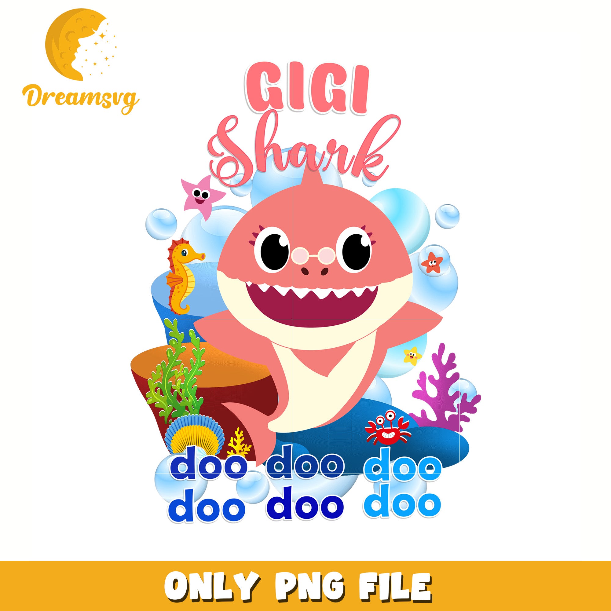 Gigi shark png, baby shark toys png, baby shark song png – DreamSVG Store