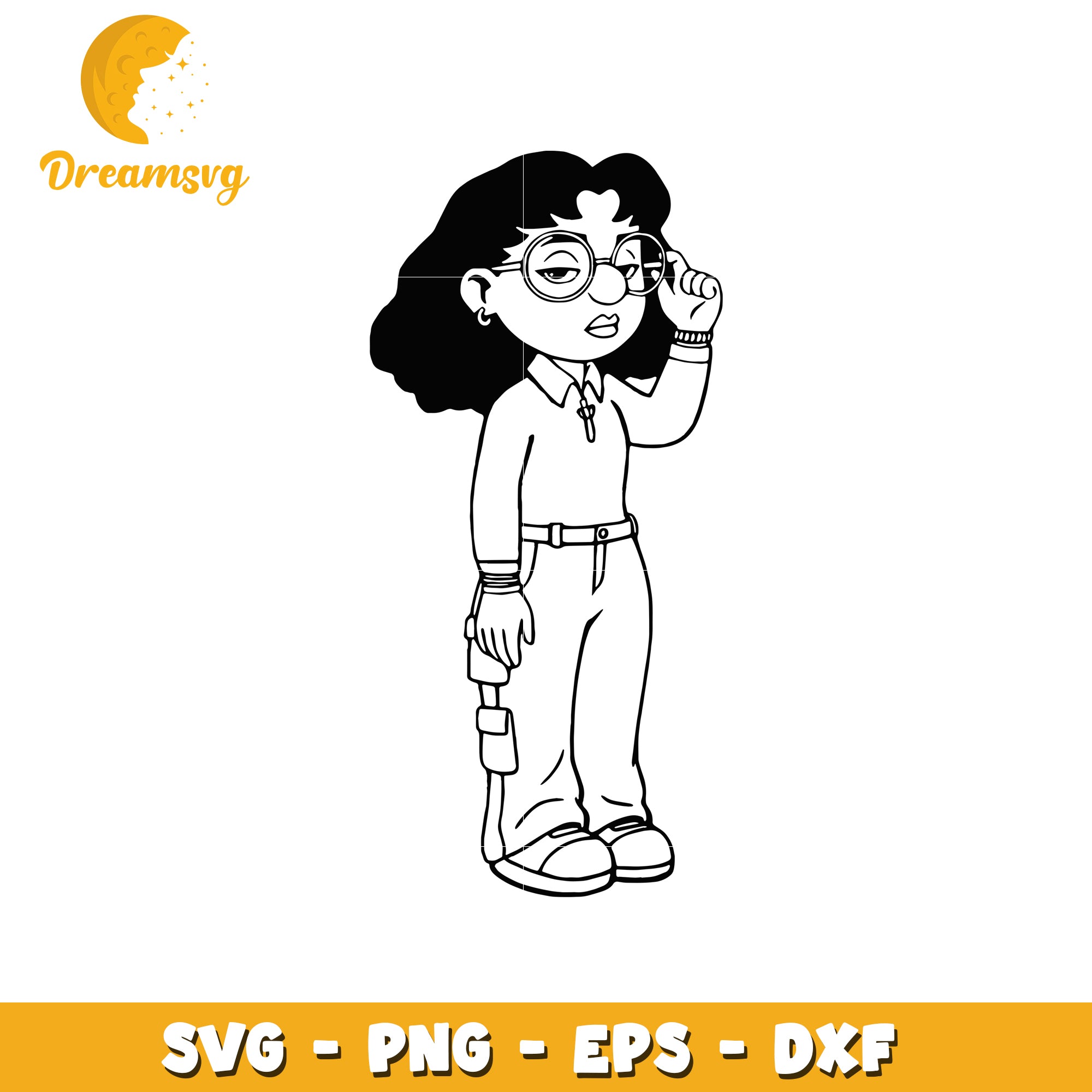 Girl SVG Cut File PNG, EPS, DXF – DreamSVG Store