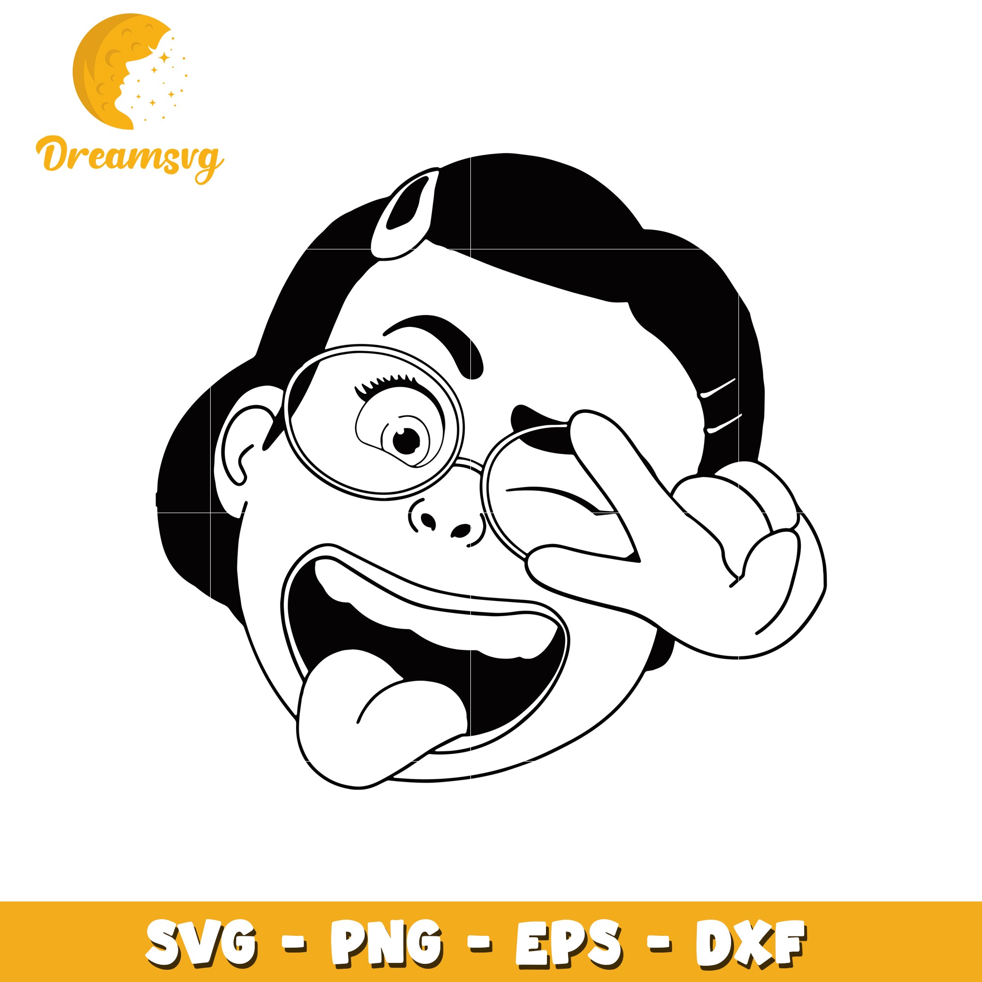 Girl Winking SVG PNG EPS DXF Cut File – DreamSVG Store