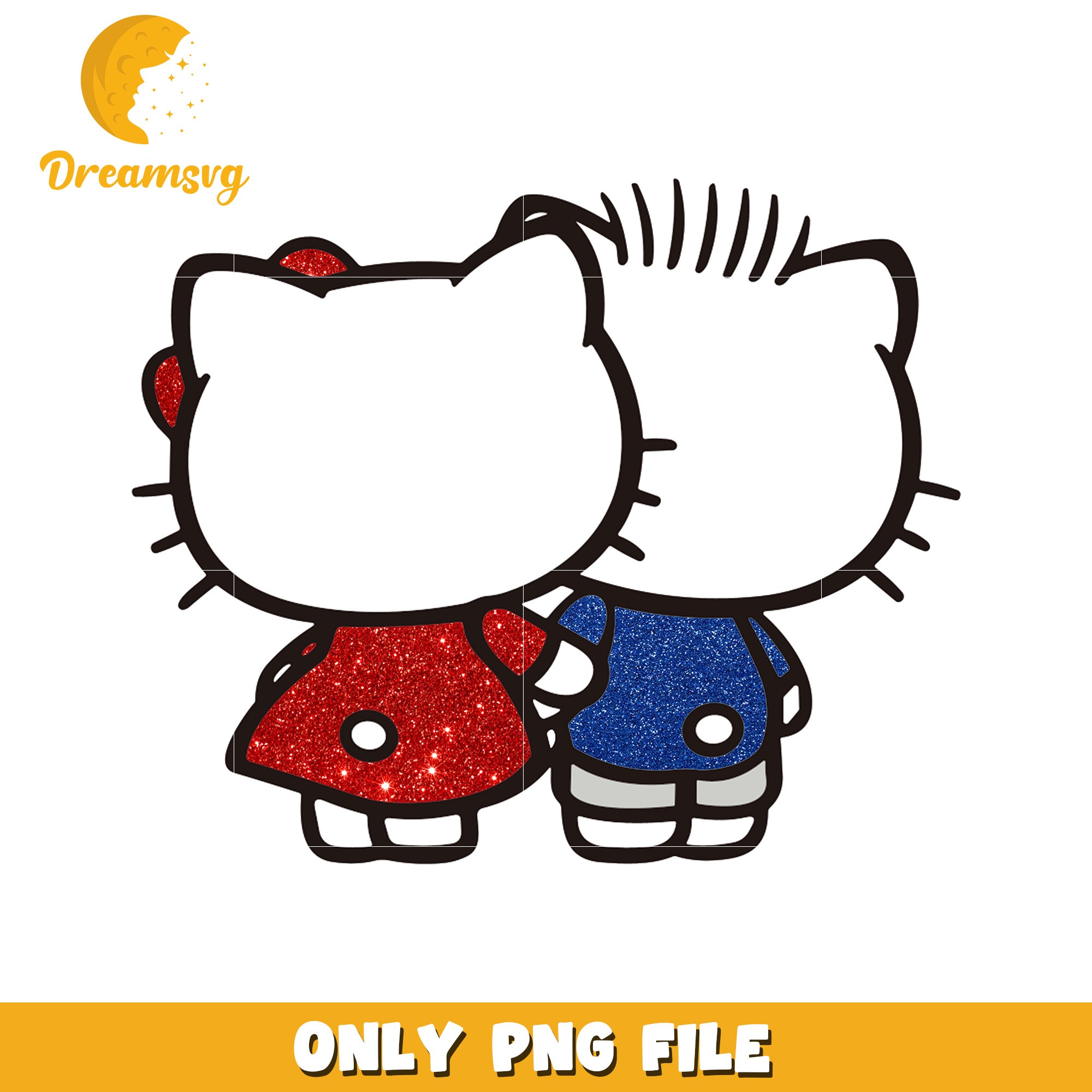 Glitter Hello Kitty PNG – DreamSVG Store
