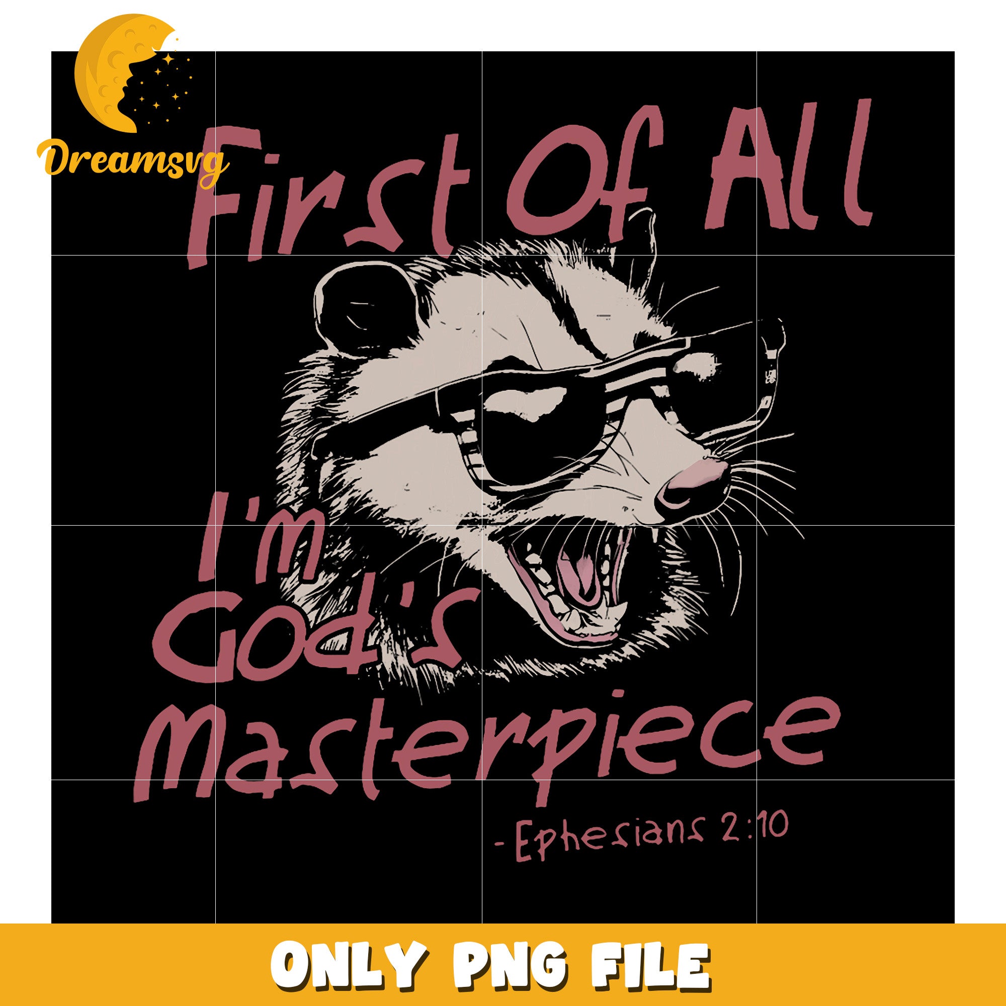 Gods Masterpiece Raccoon PNG Sublimation – DreamSVG Store