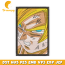 Goku frame embroidery design