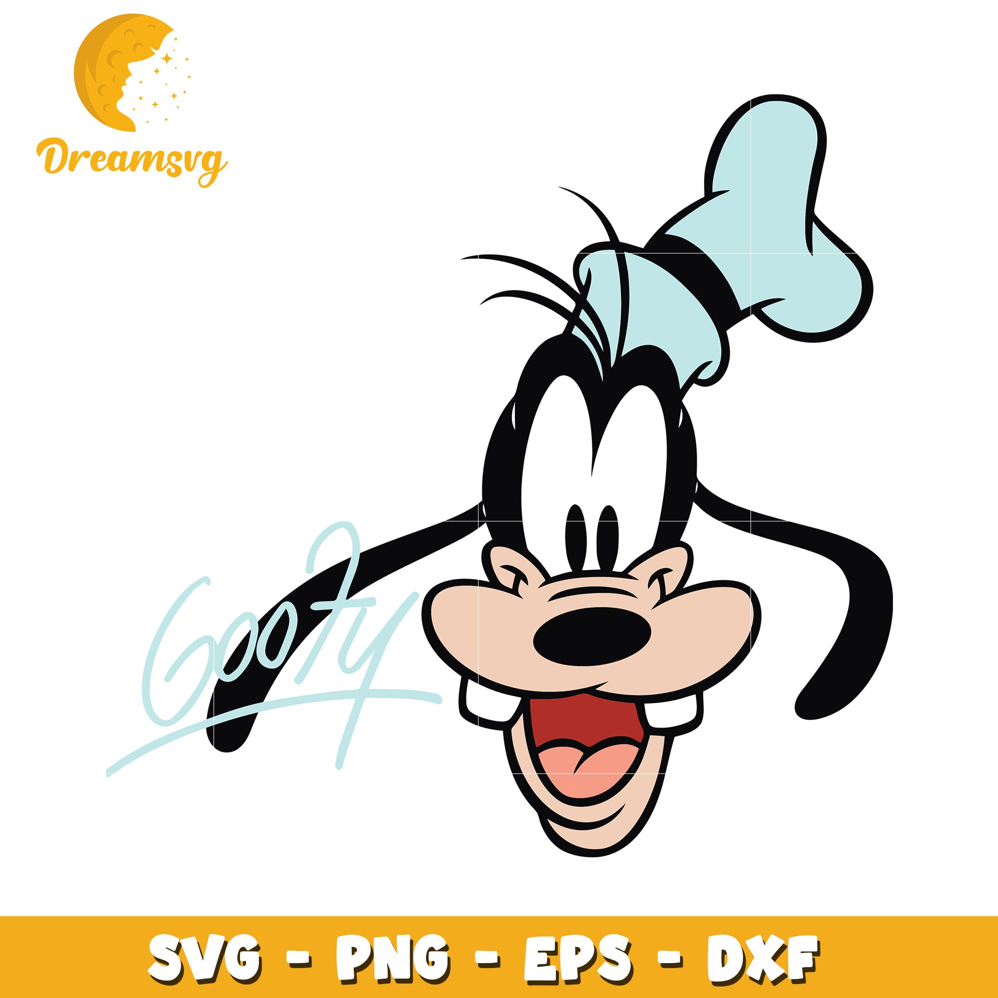 Goofy Character SVG Cute Design for Crafts and DIY Projects – DreamSVG ...