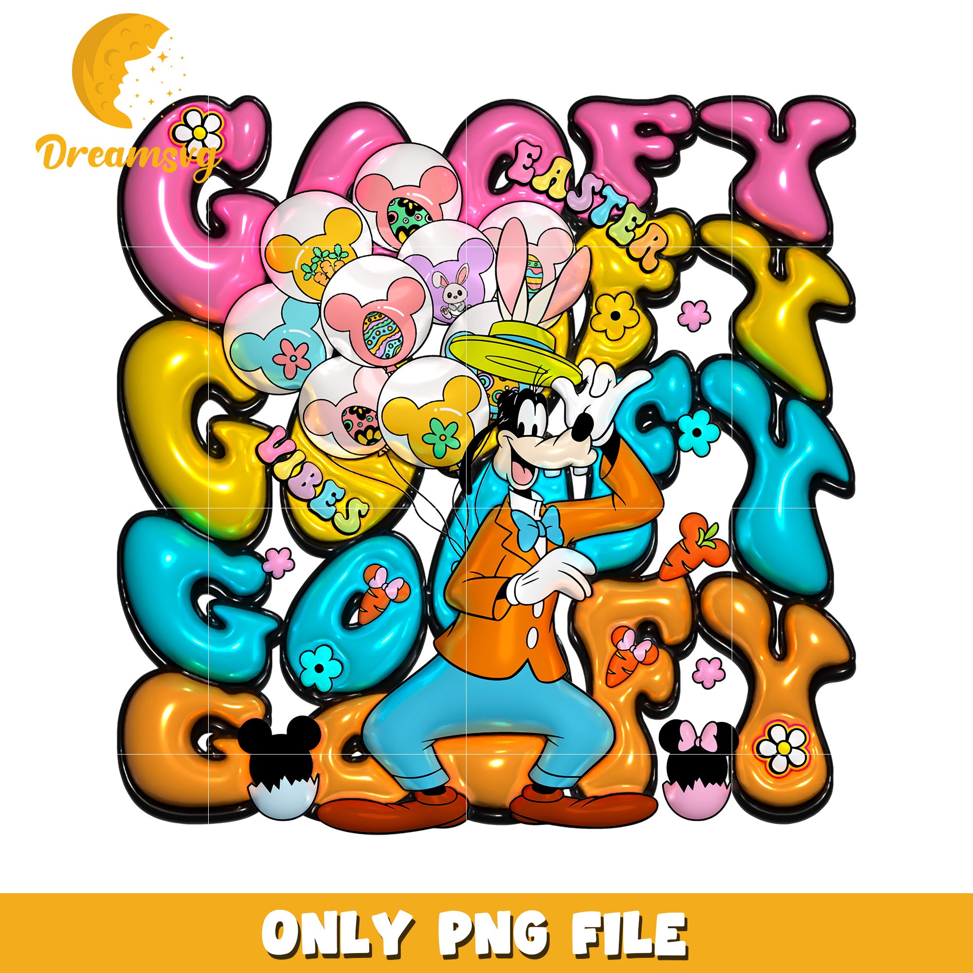 Goofy Easter PNG Sublimation – DreamSVG Store