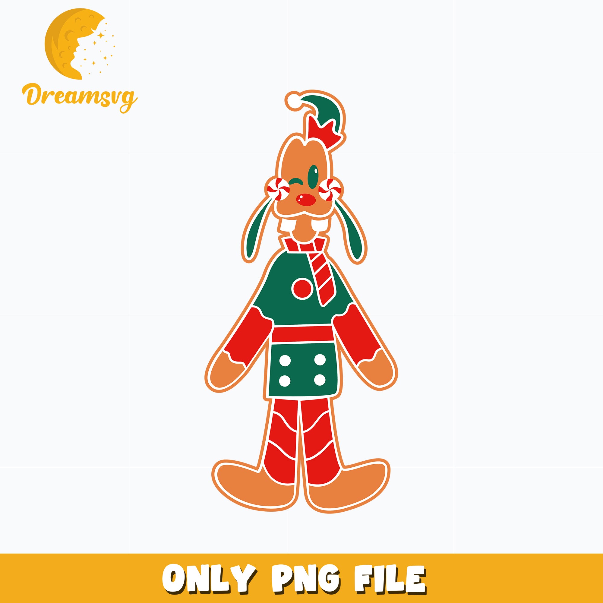Goofy Gingerbread png – DreamSVG Store