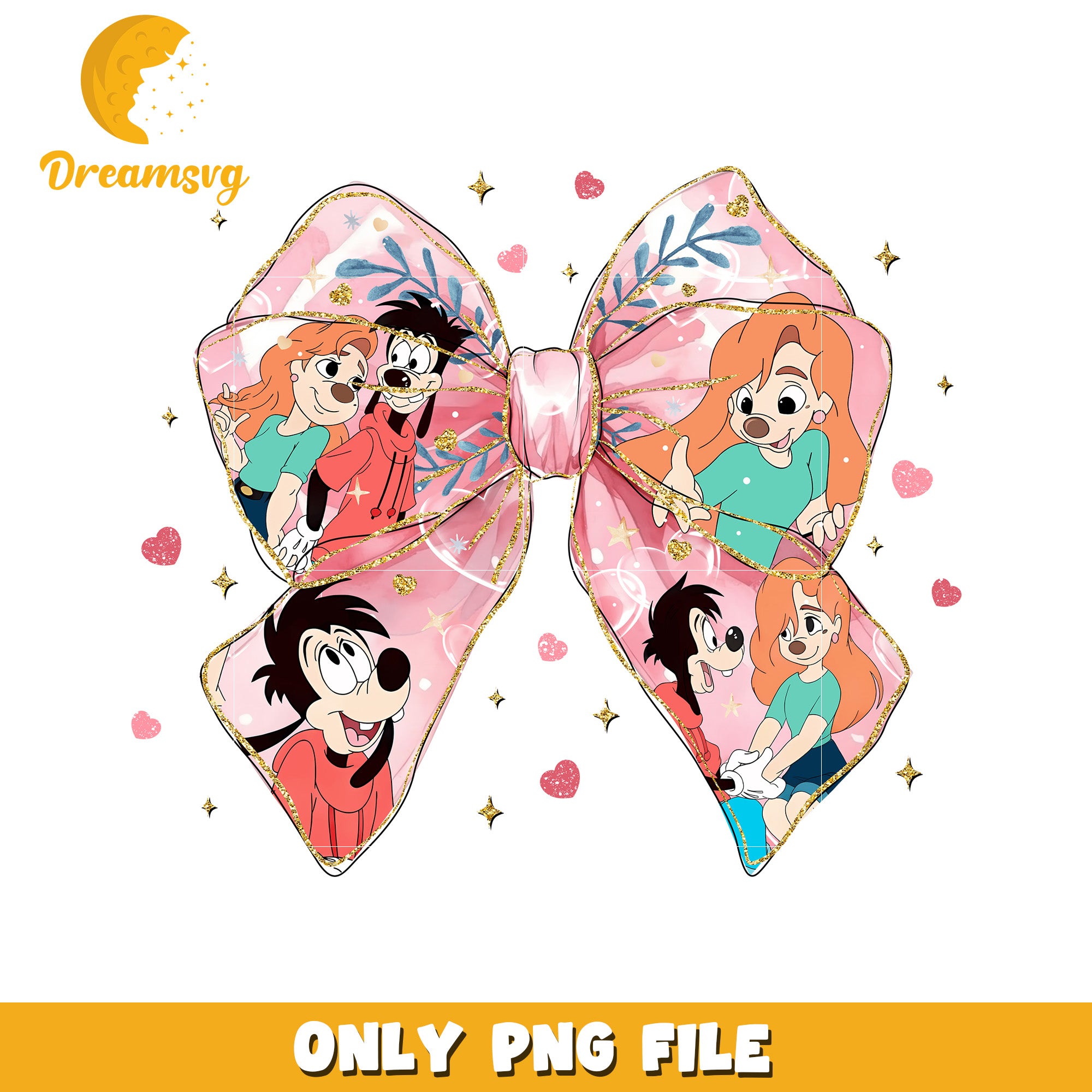 Goofy Max PNG Bow Clipart – DreamSVG Store