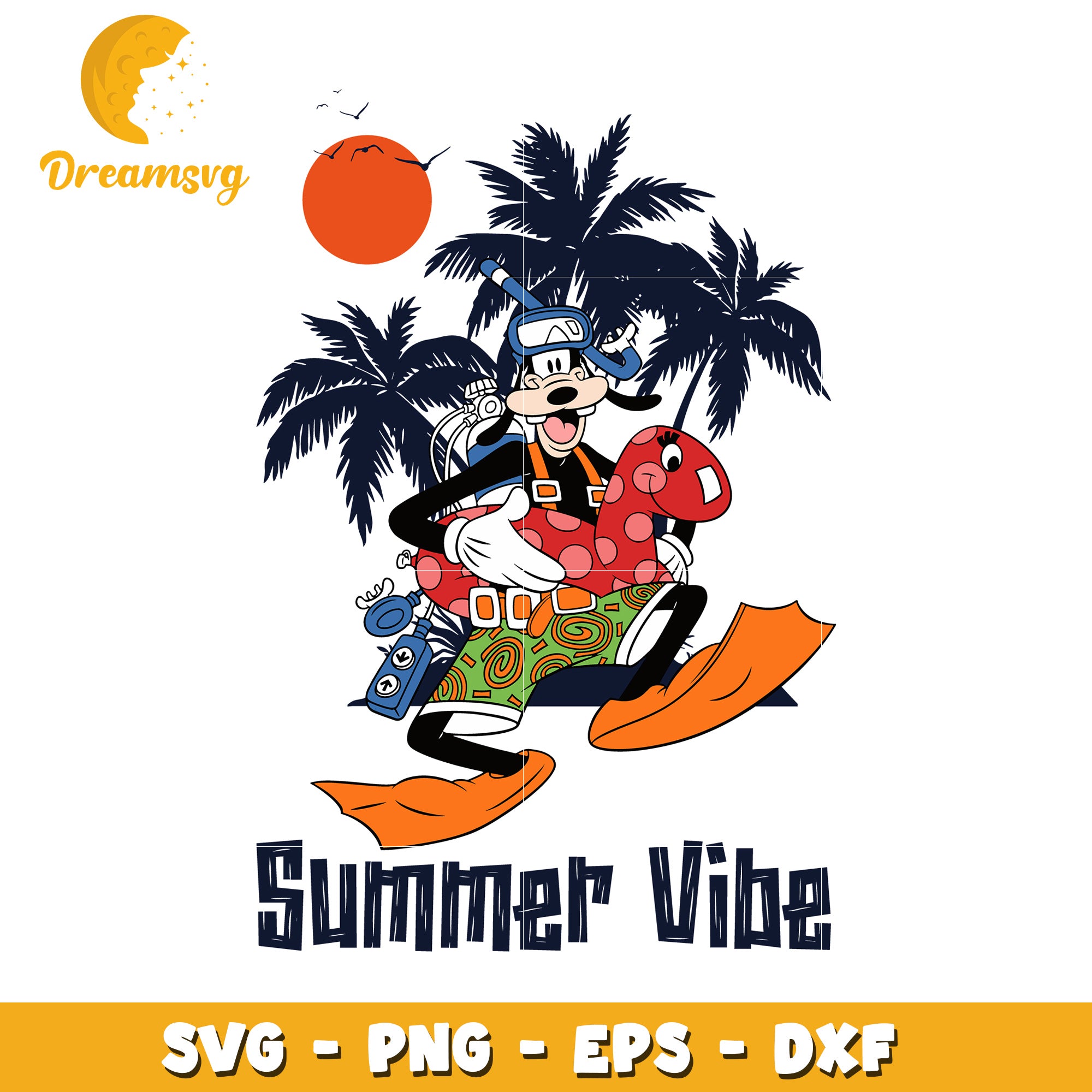 Goofy Summer SVG PNG EPS DXF – DreamSVG Store