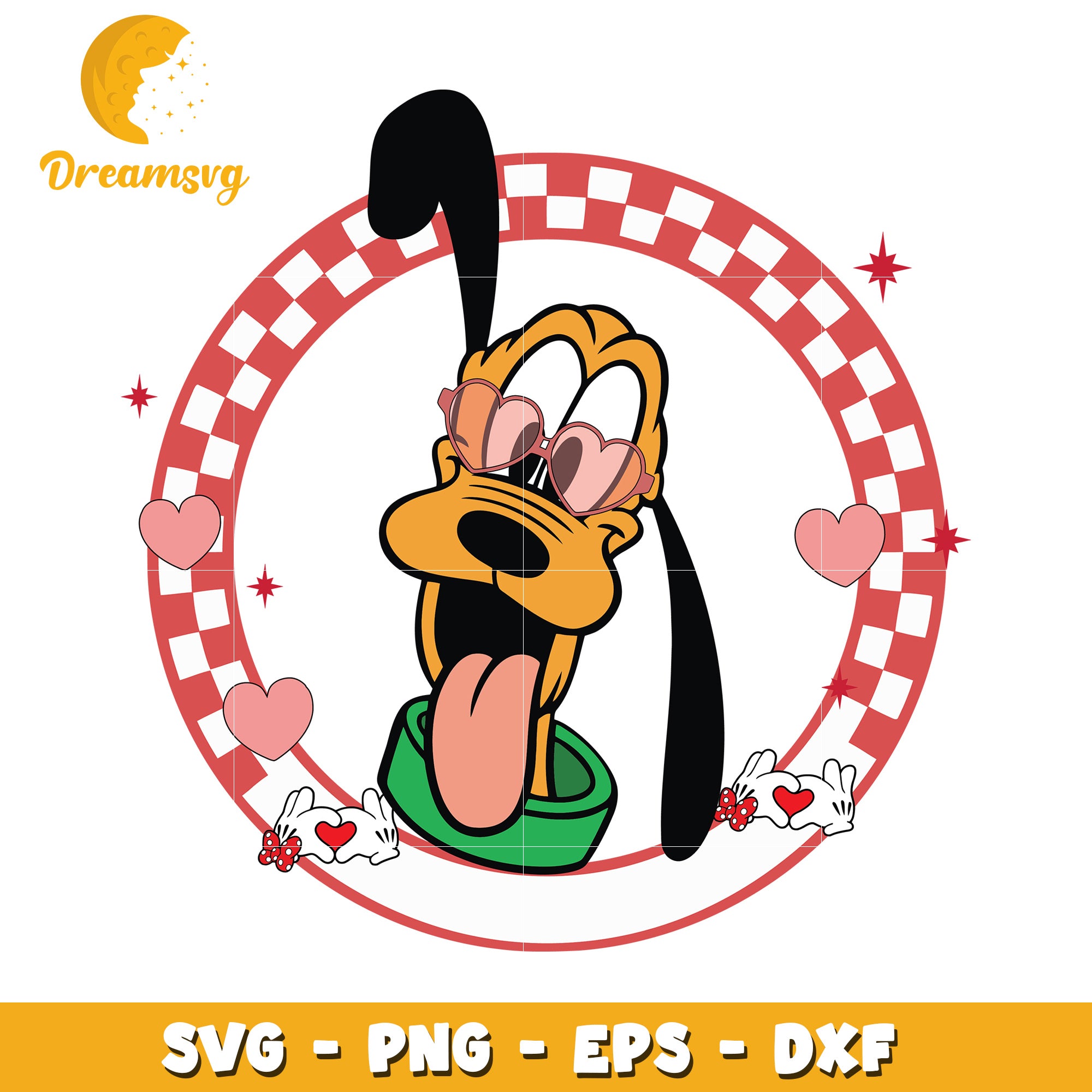 Goofy Valentine SVG PNG EPS DXF Cut File – DreamSVG Store