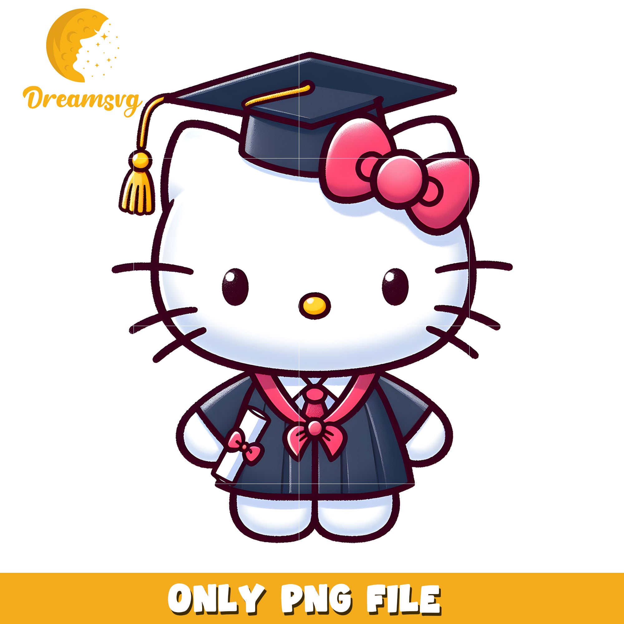 Graduation Hello Kitty PNG Clipart – DreamSVG Store